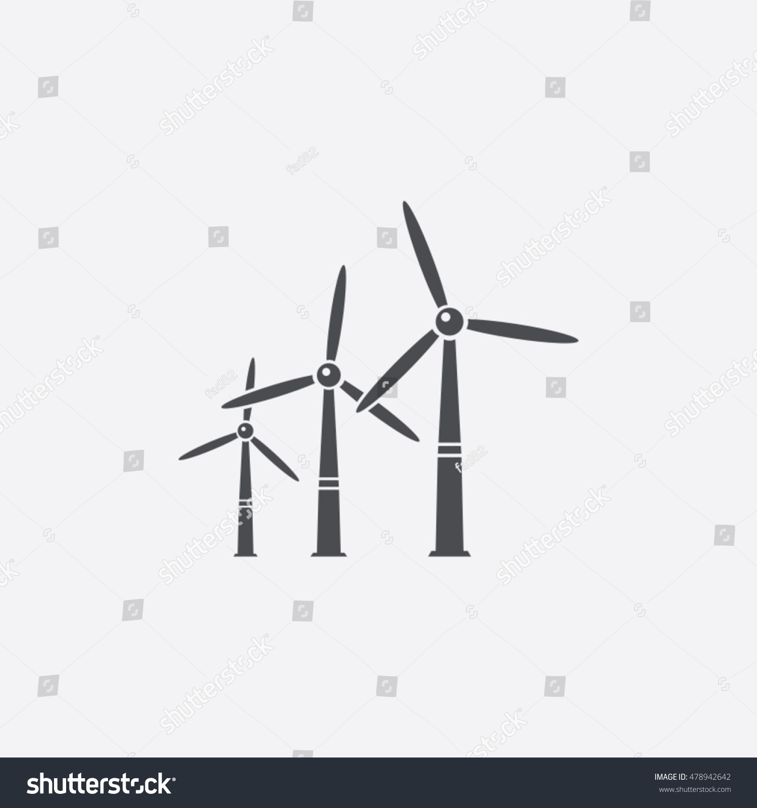 Windmills Icon Stock Vector 478942642 - Shutterstock