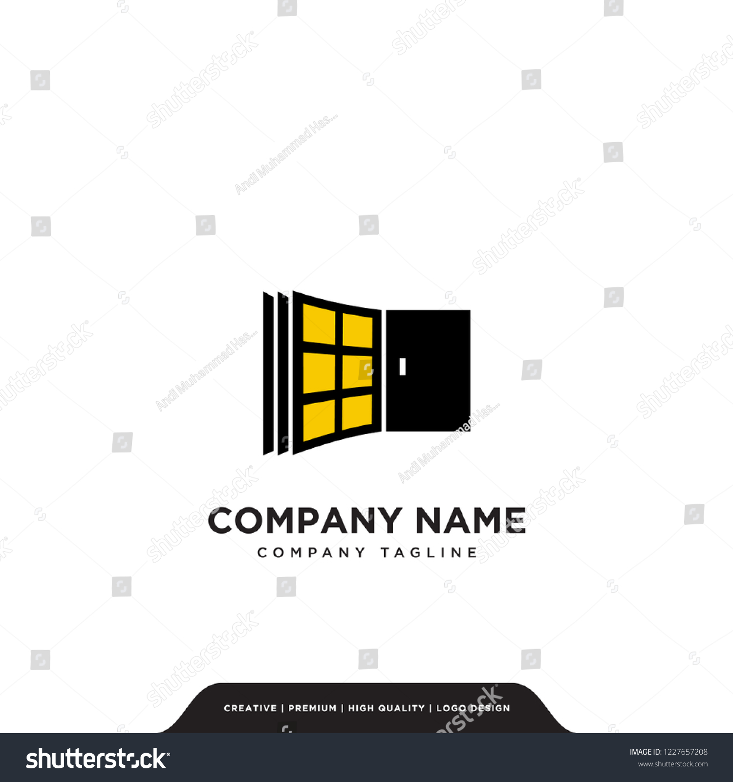 Window Door Logo Vector Stock Vector (Royalty Free) 1227657208
