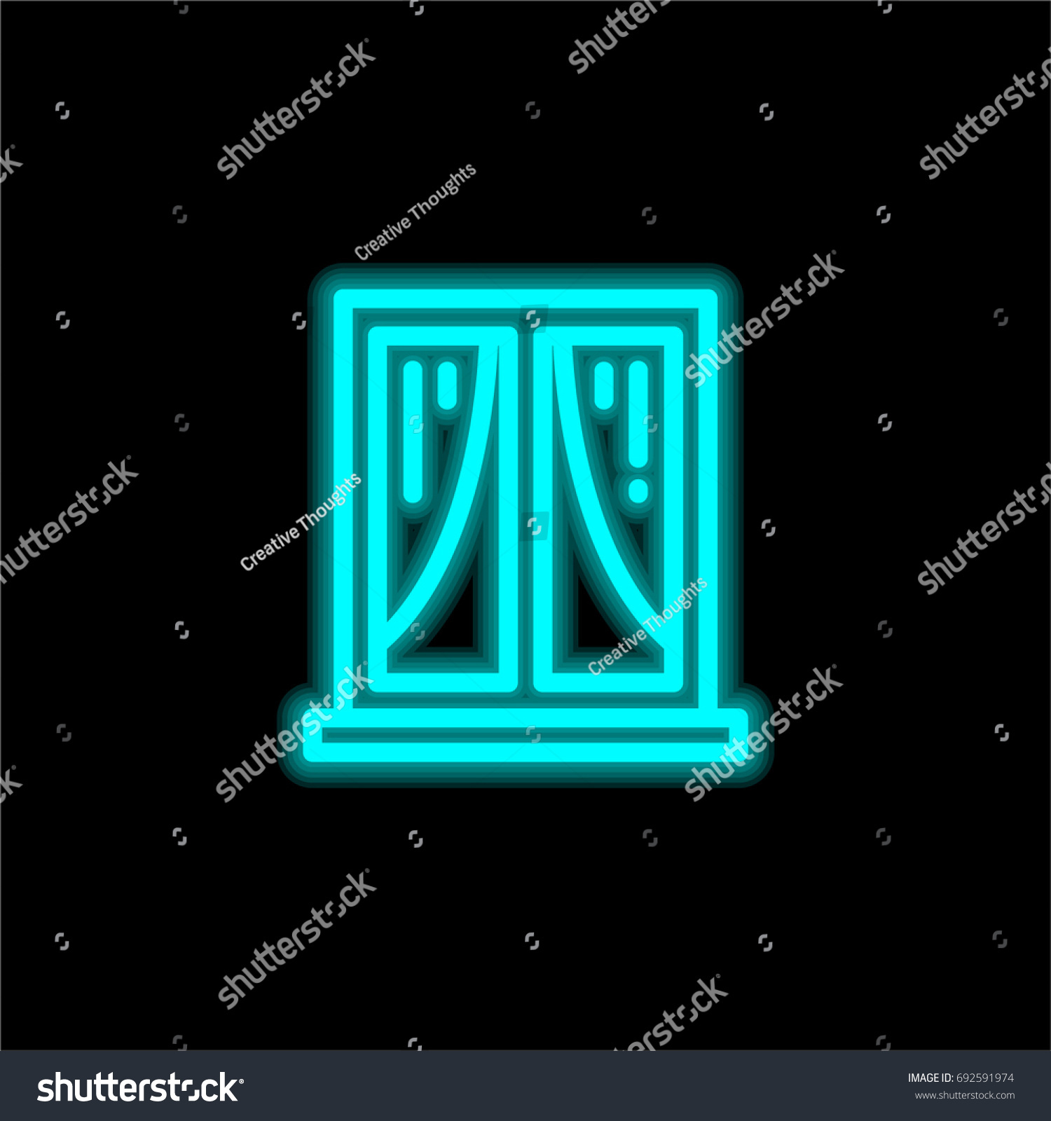 Window Blue Glowing Neon Ui Ux Stock Vector (Royalty Free) 692591974 ... Window Blue Glowing Neon Ui Ux Stock Vector (Royalty Free) 692591974 ...