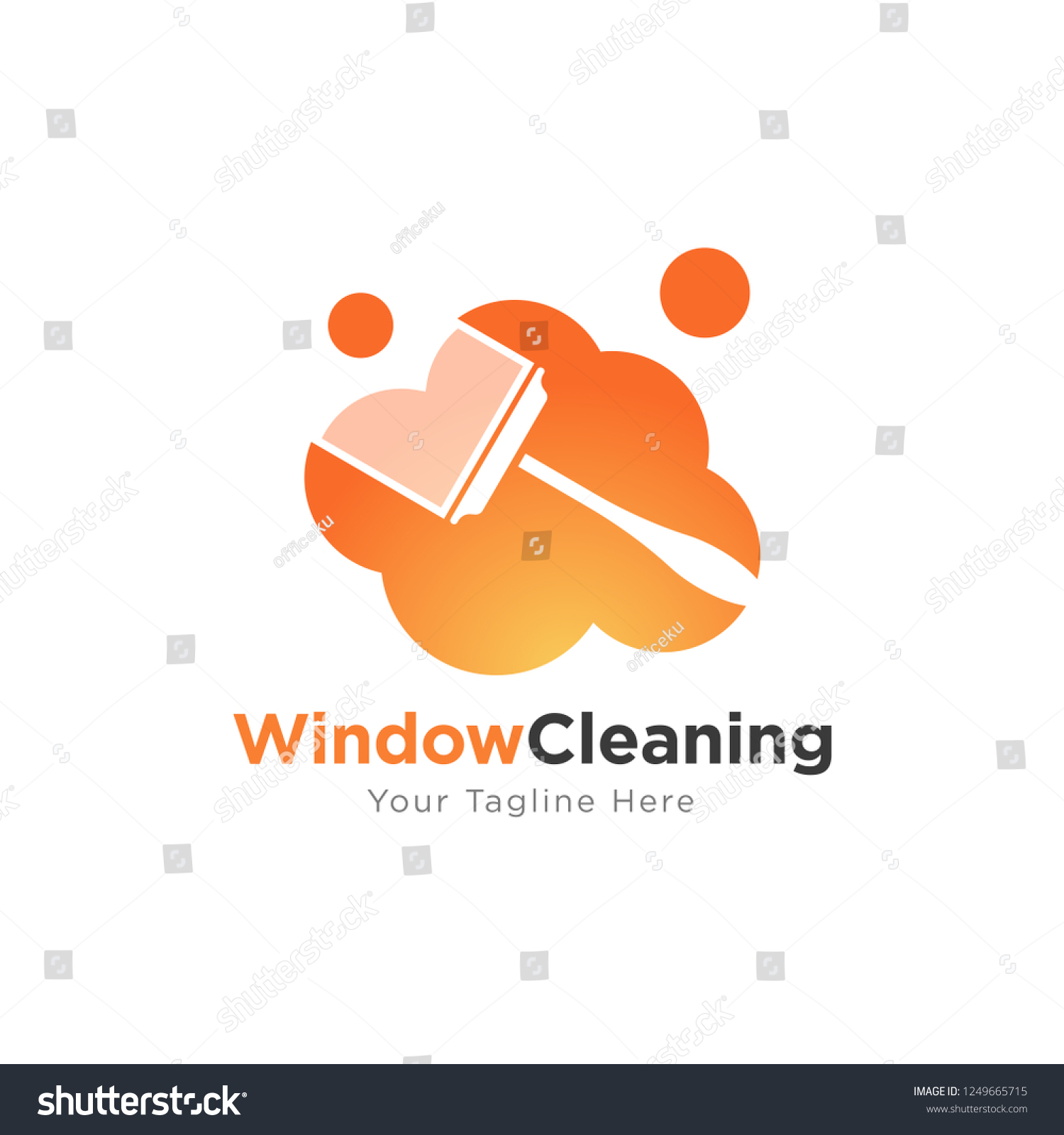 Window Cleaning Logo Vector Template Window Stock Vector (Royalty Free ...