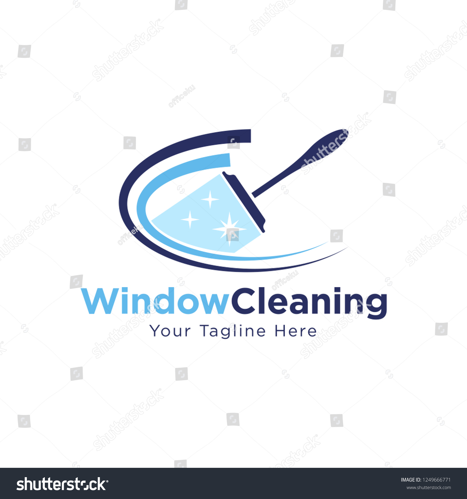 Window Cleaning Logo Vector Template Window Stock Vector (Royalty Free ...