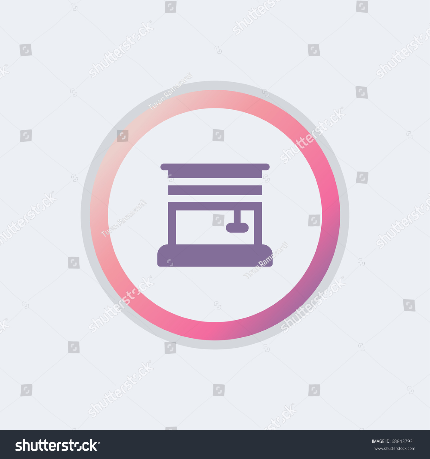Window Icon Architecture Sign Stock Vector (Royalty Free) 688437931