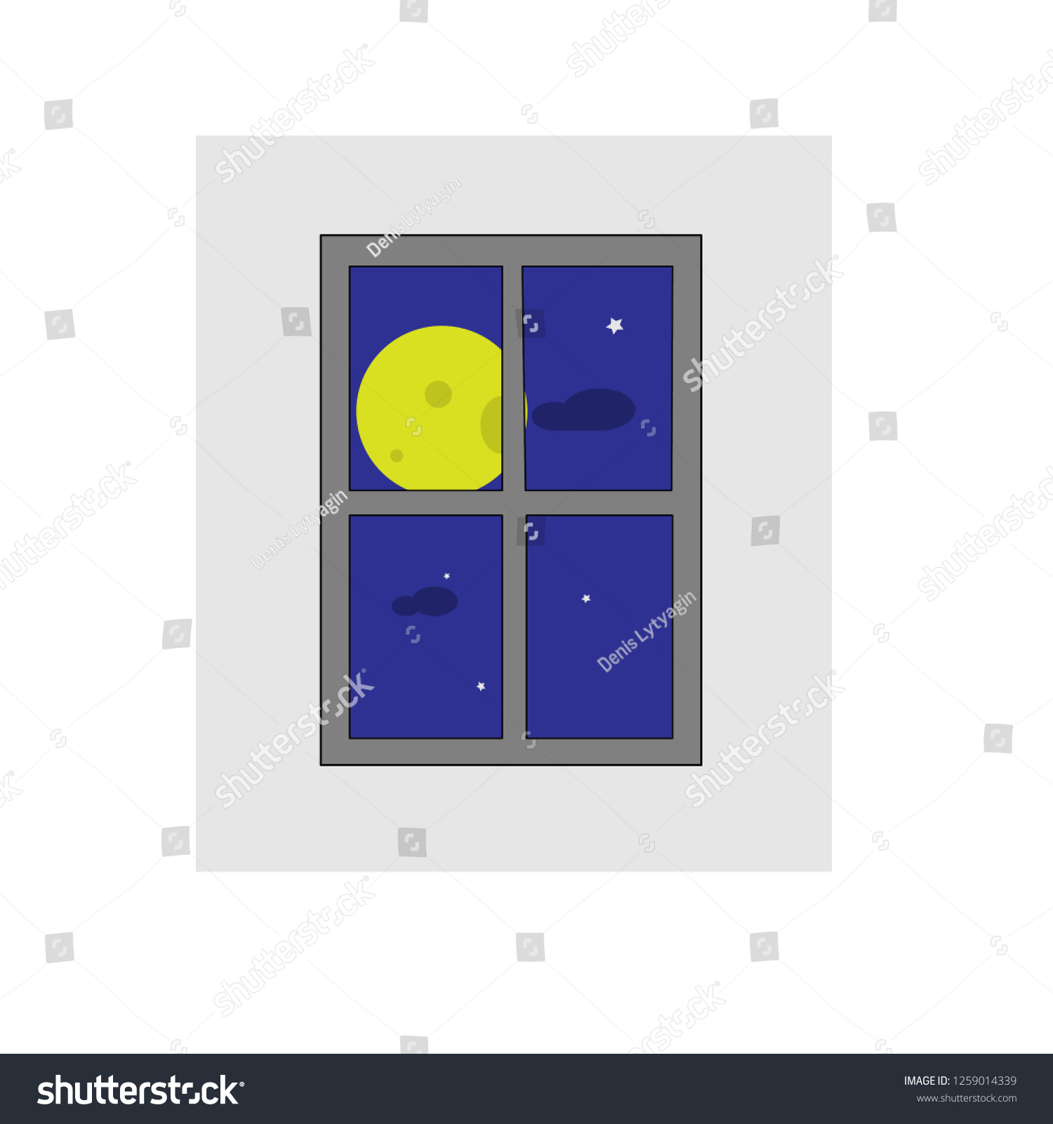 Window House Vector Graphics Stock Vector (Royalty Free) 1259014339 ...
