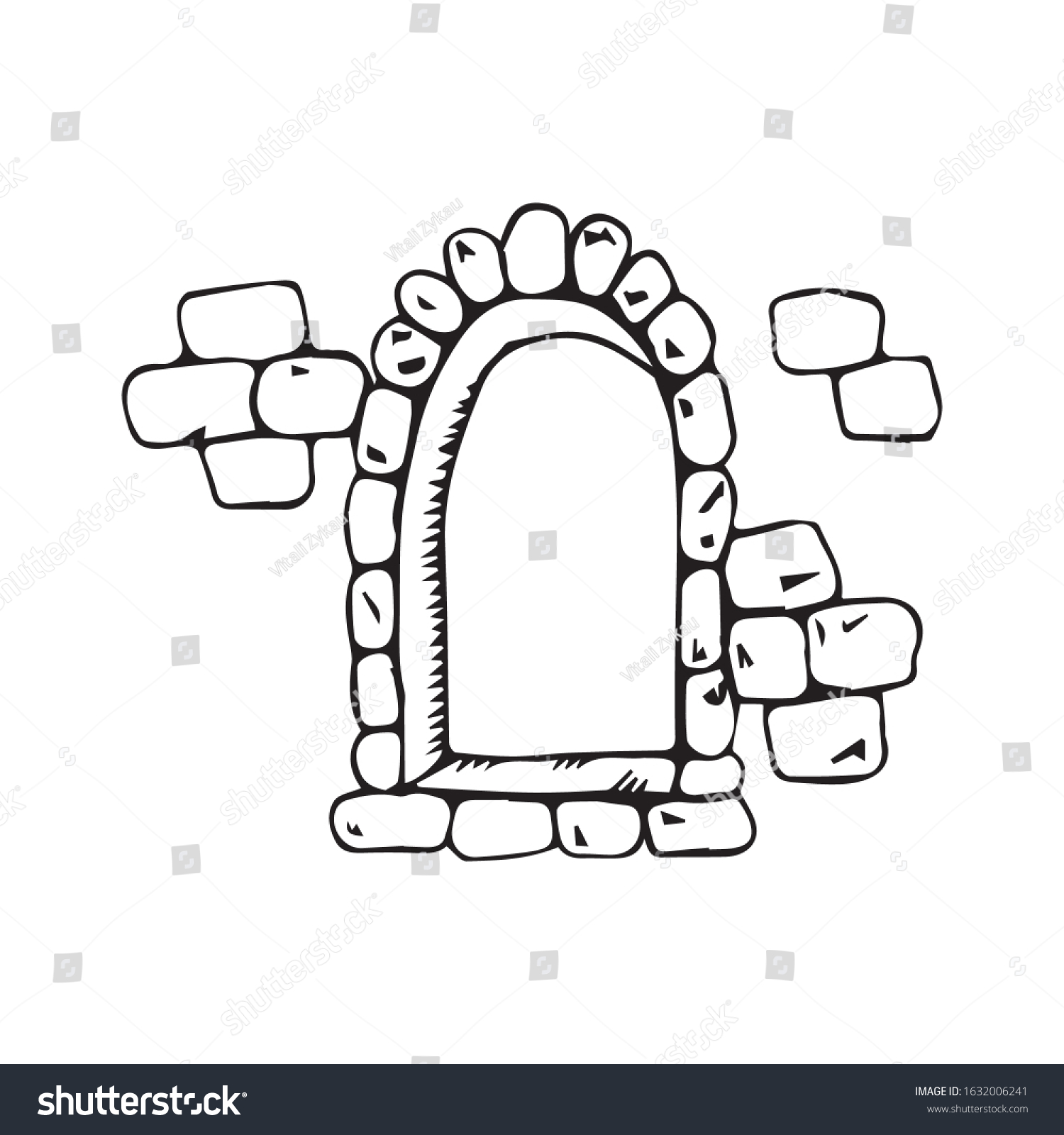 Window Wall Vector Sketch: เวกเตอร์สต็อก (ปลอดค่าลิขสิทธิ์) 1632006241 ...