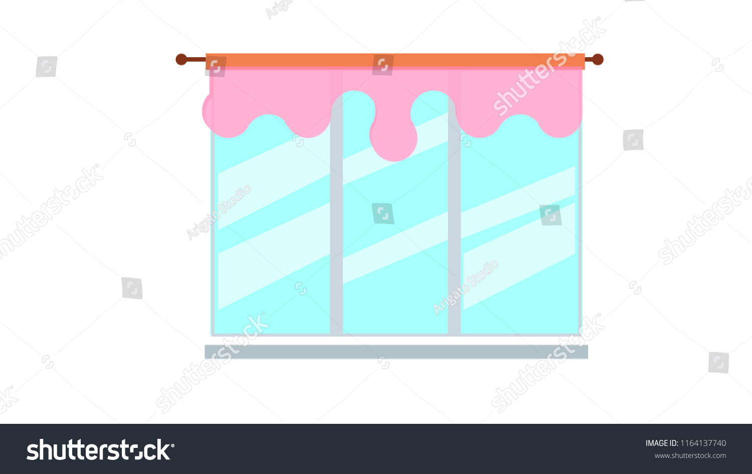 Window Isolated Vector Illustration Stock Vector (Royalty Free ...