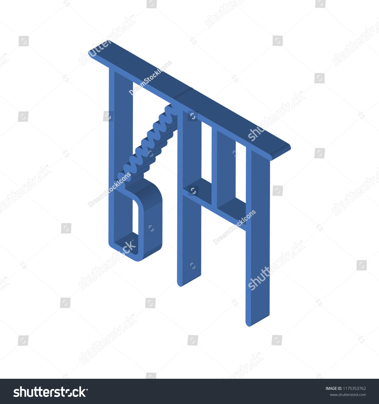 Window Isometric Left Top View 3d Stock Vector (Royalty Free) 1175353762