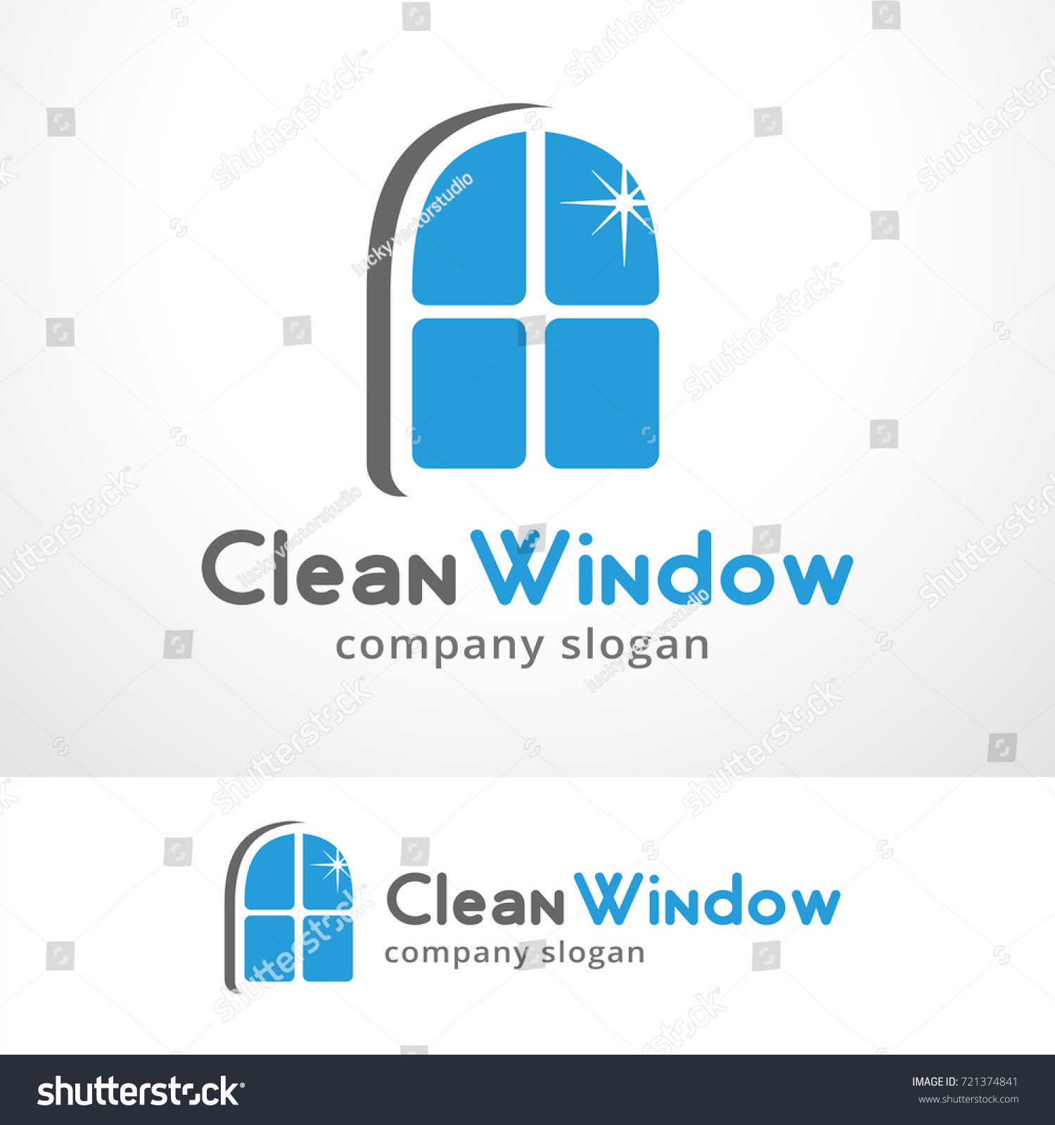 Window Logo Template Design Vector Emblem Stock Vector (Royalty Free ...