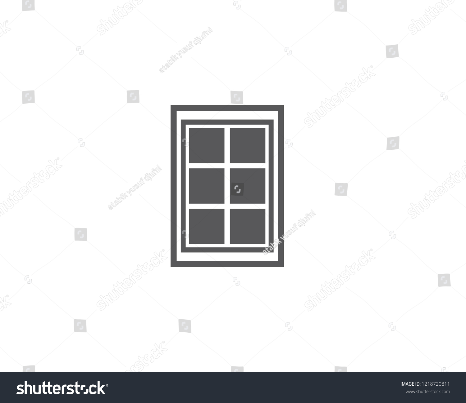 Window Symbol Illustration Stock Vector (Royalty Free) 1218720811 ...