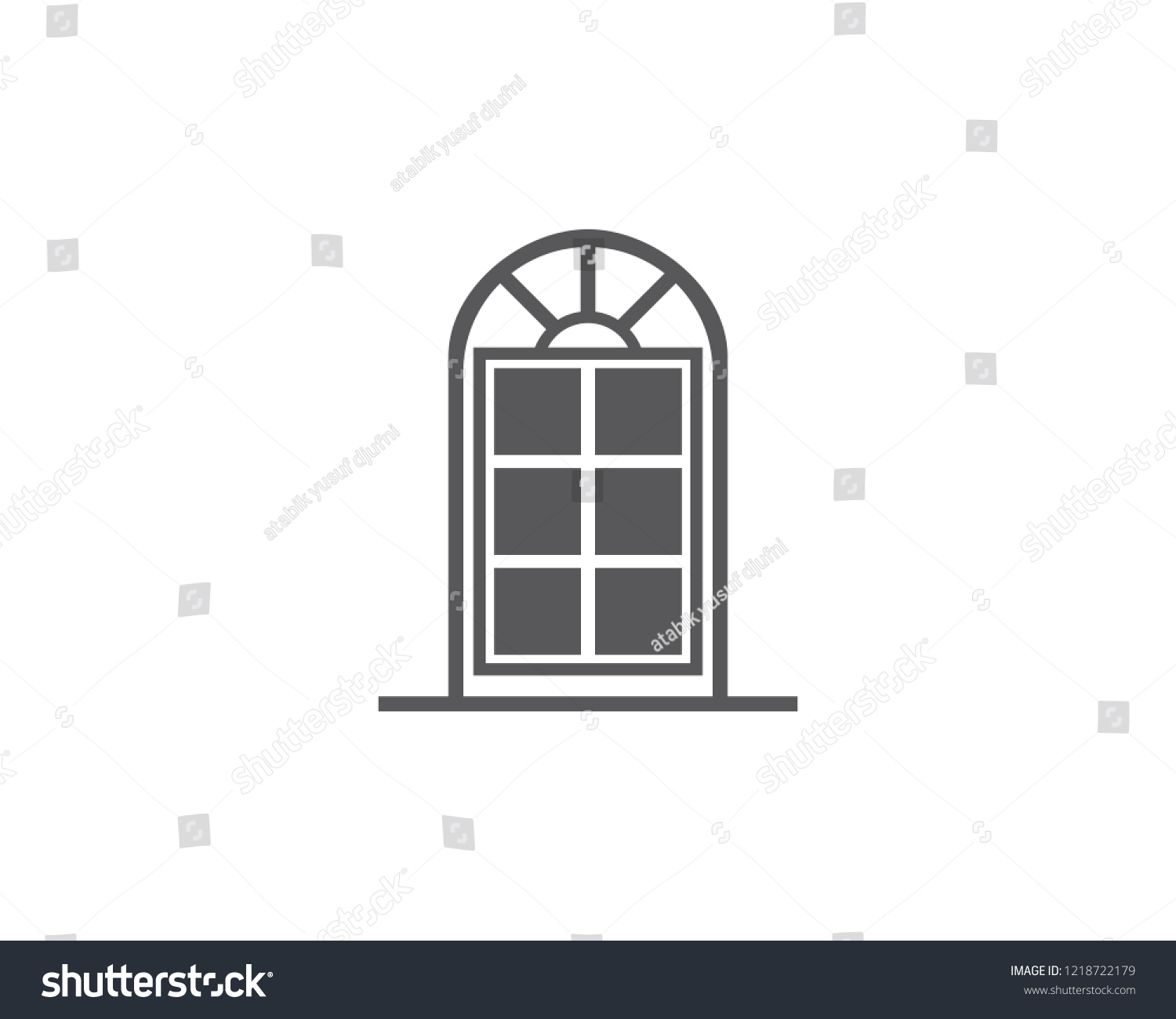 Window Symbol Illustration Stock Vector (Royalty Free) 1218722179 ...