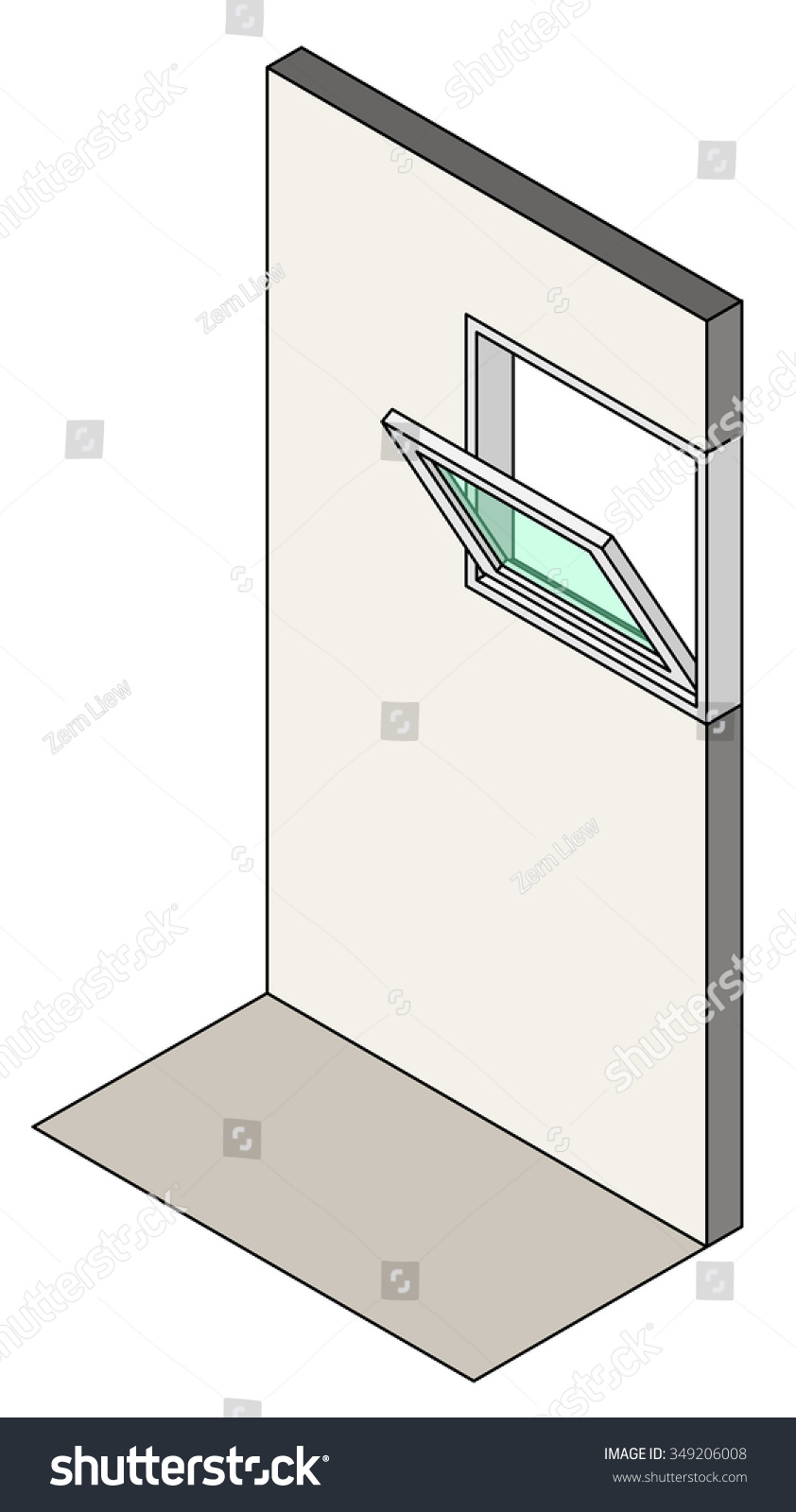 Window Type Construction Hopper Bottom Hung: vector de stock (libre de ...