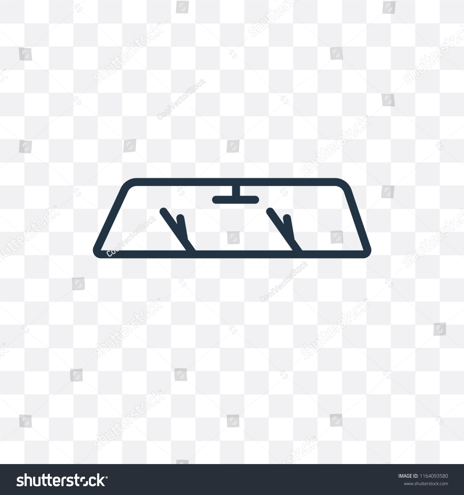 Windshield Vector Icon Isolated On Transparent Stock Vector (Royalty ...