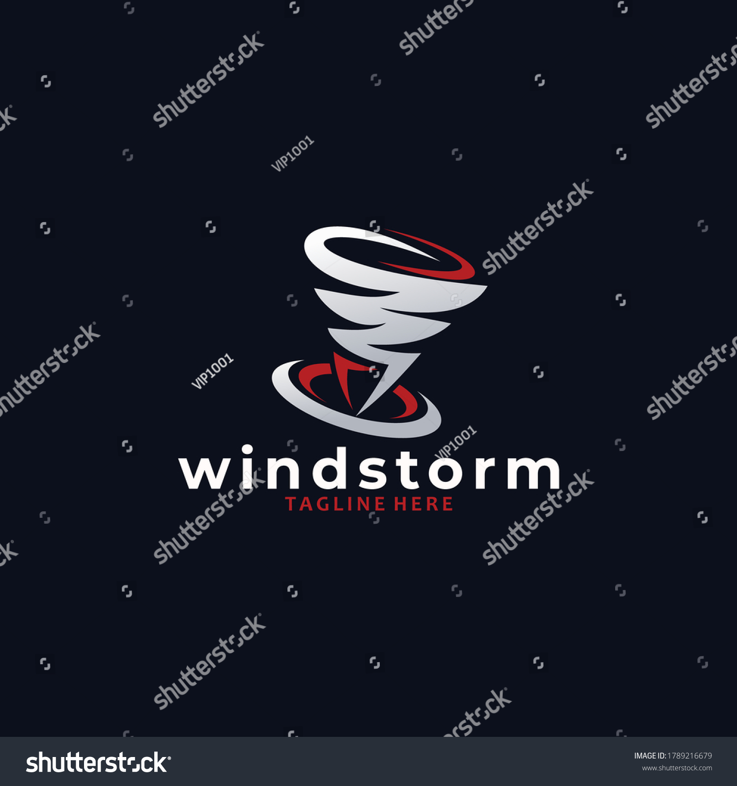 Windstorm Logo Icon Vector Isolated Stock Vector (Royalty Free) 1789216679