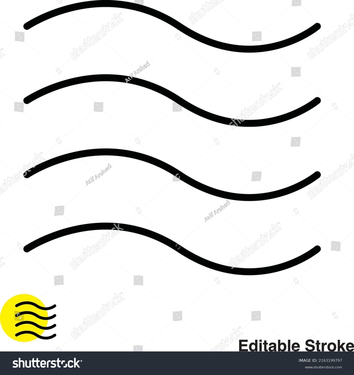 Windy Weather Vector Line Icon Stock Vector (Royalty Free) 2163199797 ...