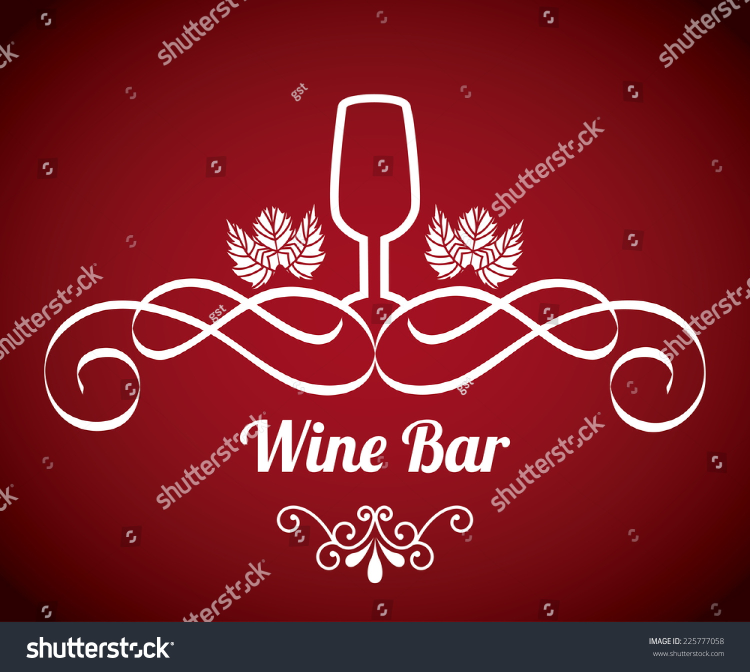 Wine Graphic Design Vector Illustration Stock Vector (Royalty Free ...