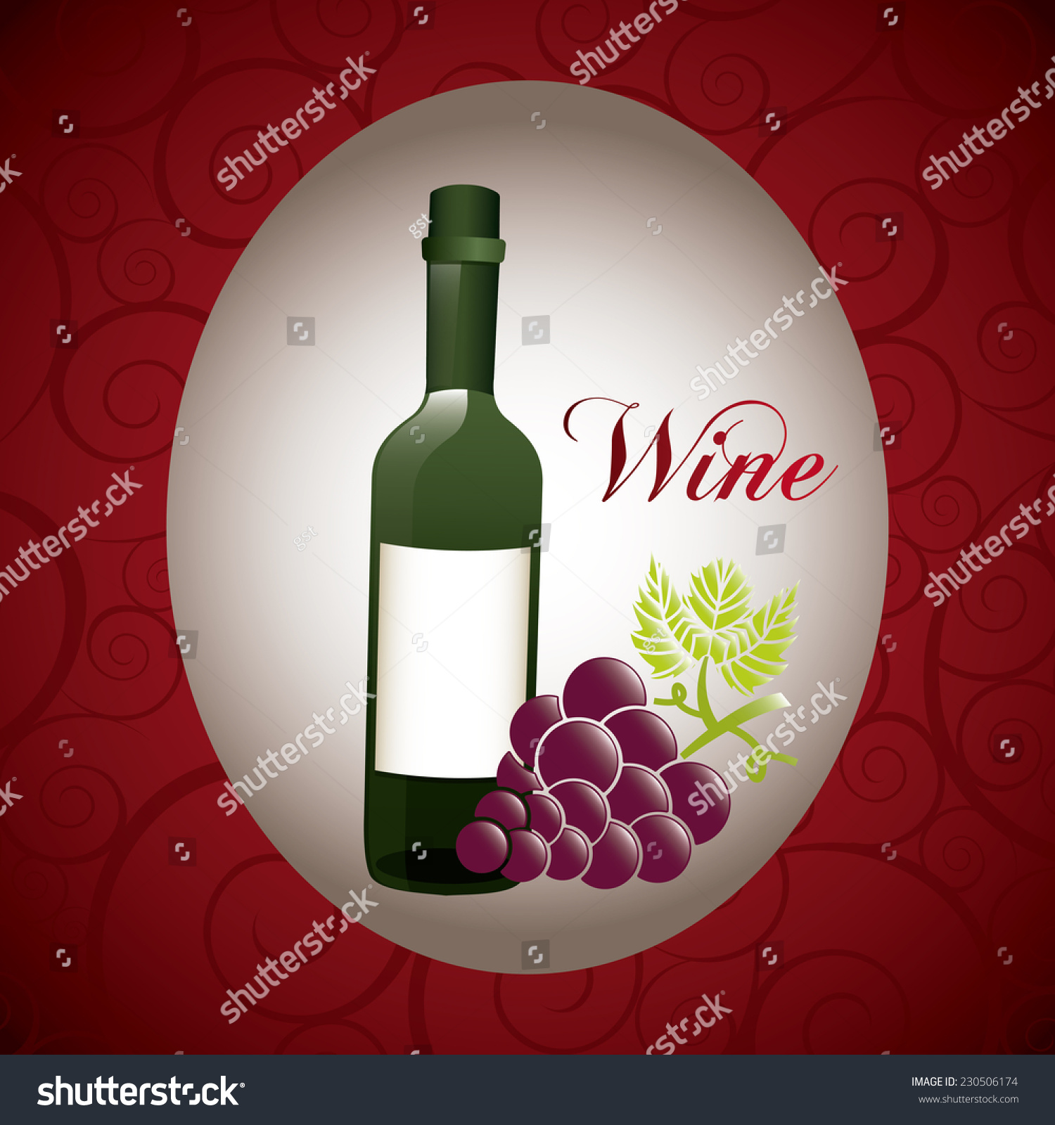 Wine Graphic Design Vector Illustration Stock Vector (Royalty Free ...