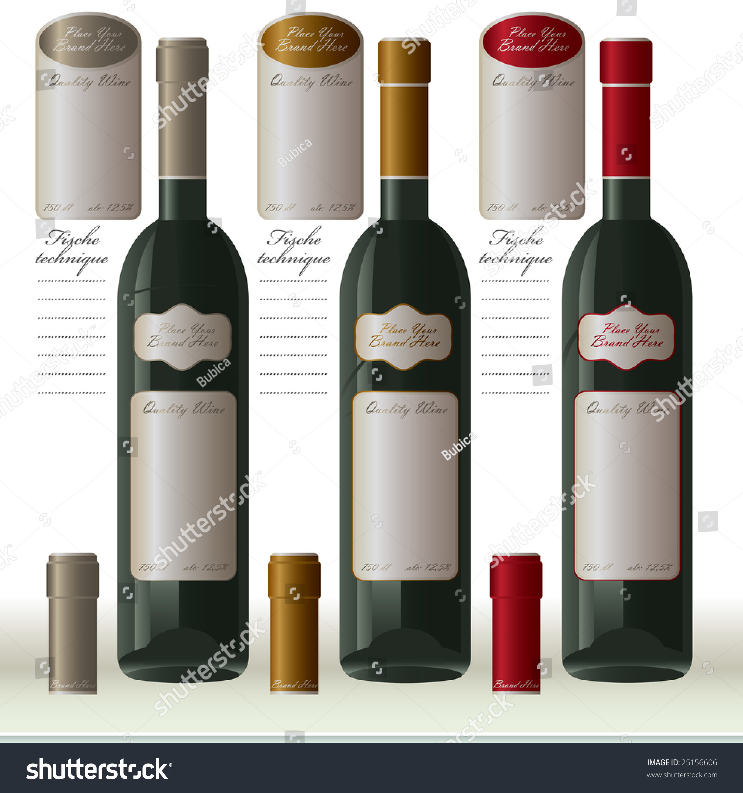Wine Labels Presentation Complete Vector Stock Vector (Royalty Free ...