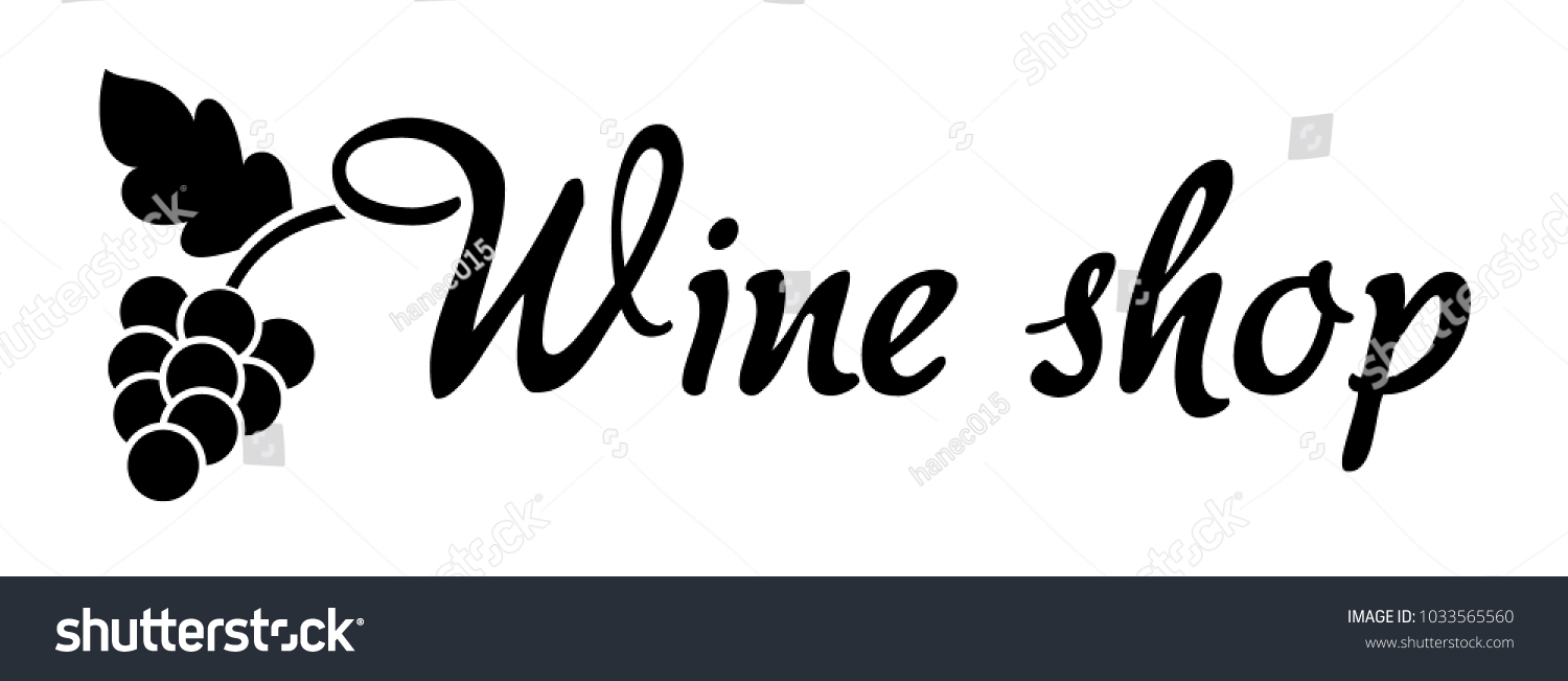 Wine Shop Vector Logo Stock Vector (Royalty Free) 1033565560 | Shutterstock
