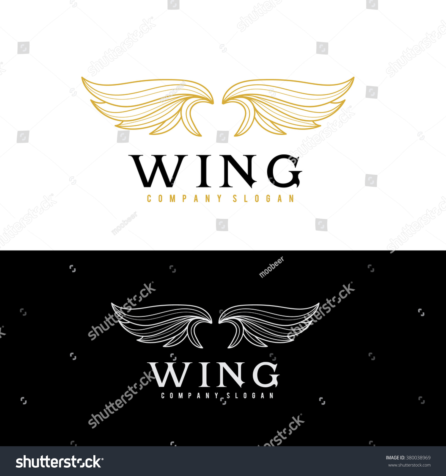 Wing Logo Eagle Logo Freedom Logo Stock Vector (Royalty Free) 380038969 ...
