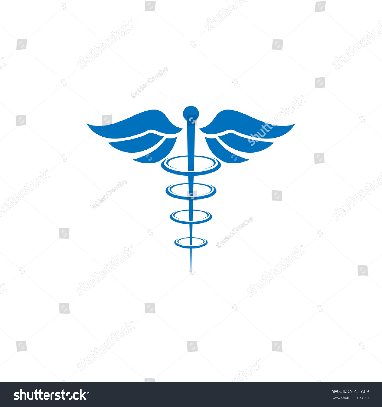 Wing Medical Logo Template Stock Vector (Royalty Free) 695556589
