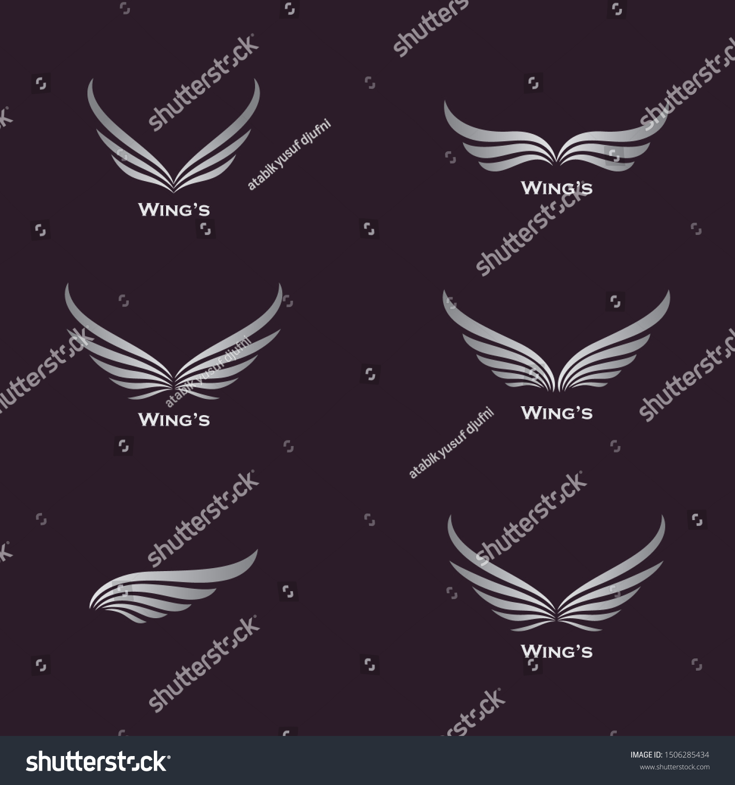 Wing Symbol Vector Icon Illustration Stock Vector (Royalty Free ...