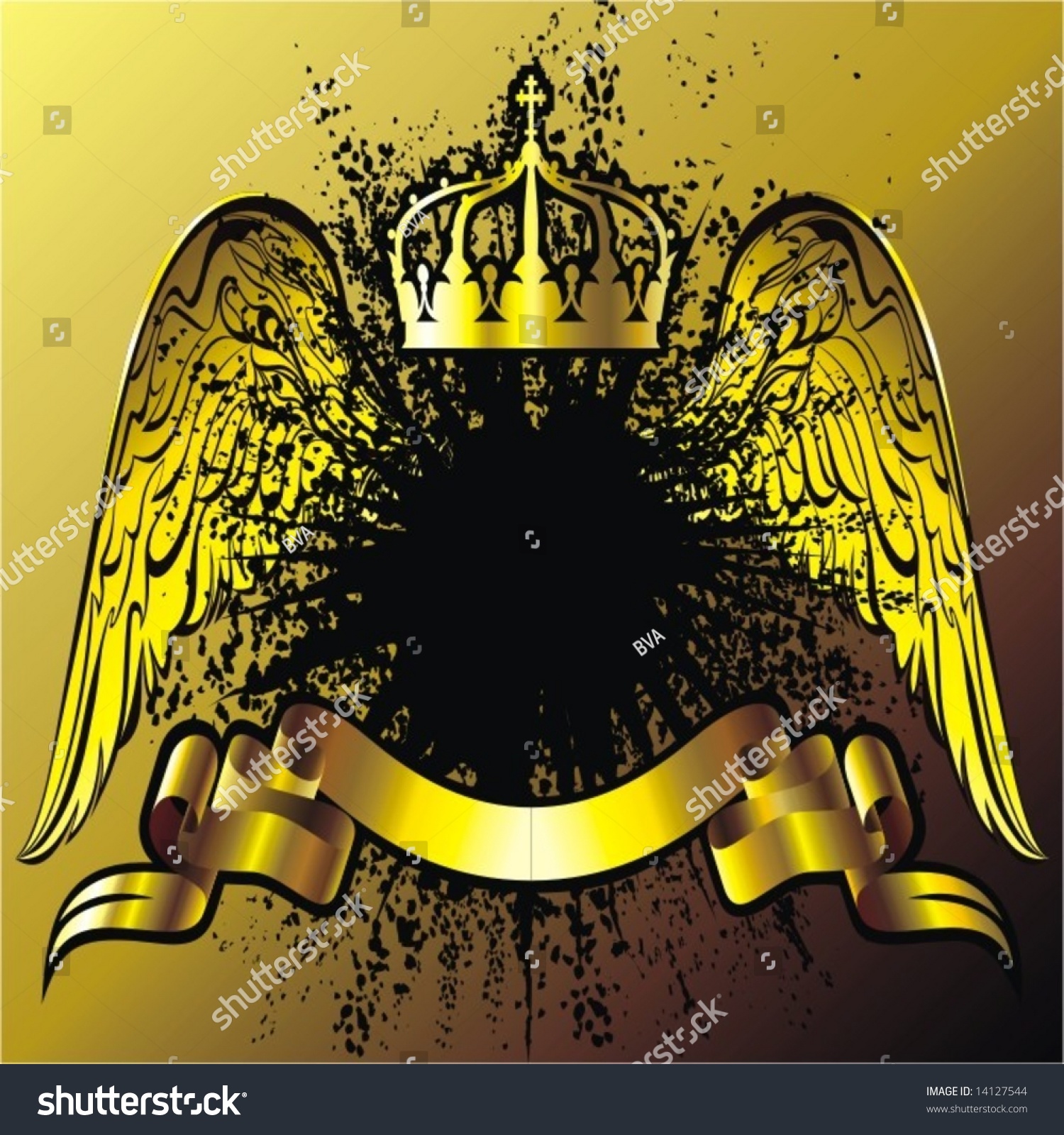 Wings Crown Stock Vector (Royalty Free) 14127544 | Shutterstock