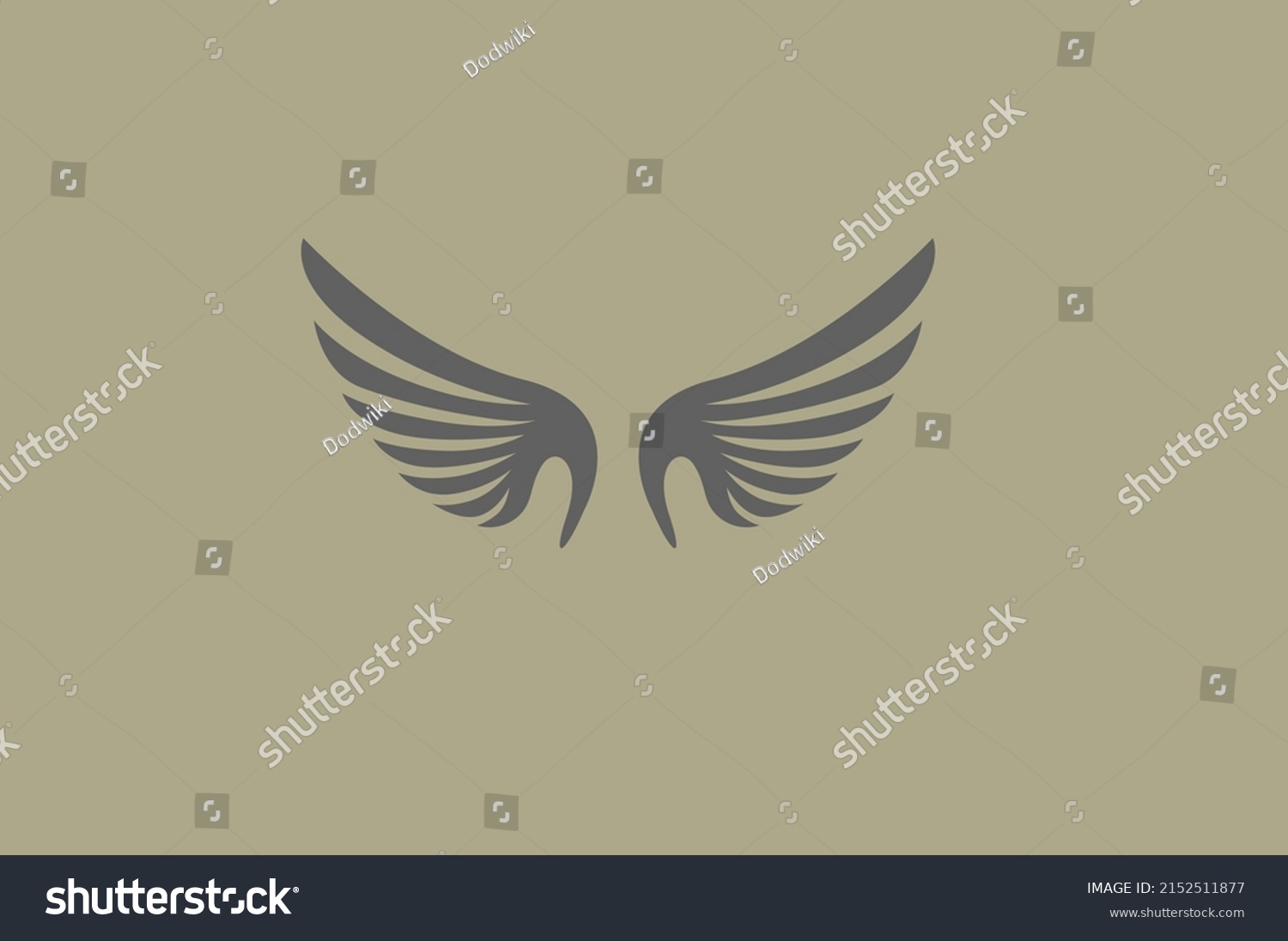 Wings Bird Unique Cool Logo Design Stock Vector (Royalty Free ...