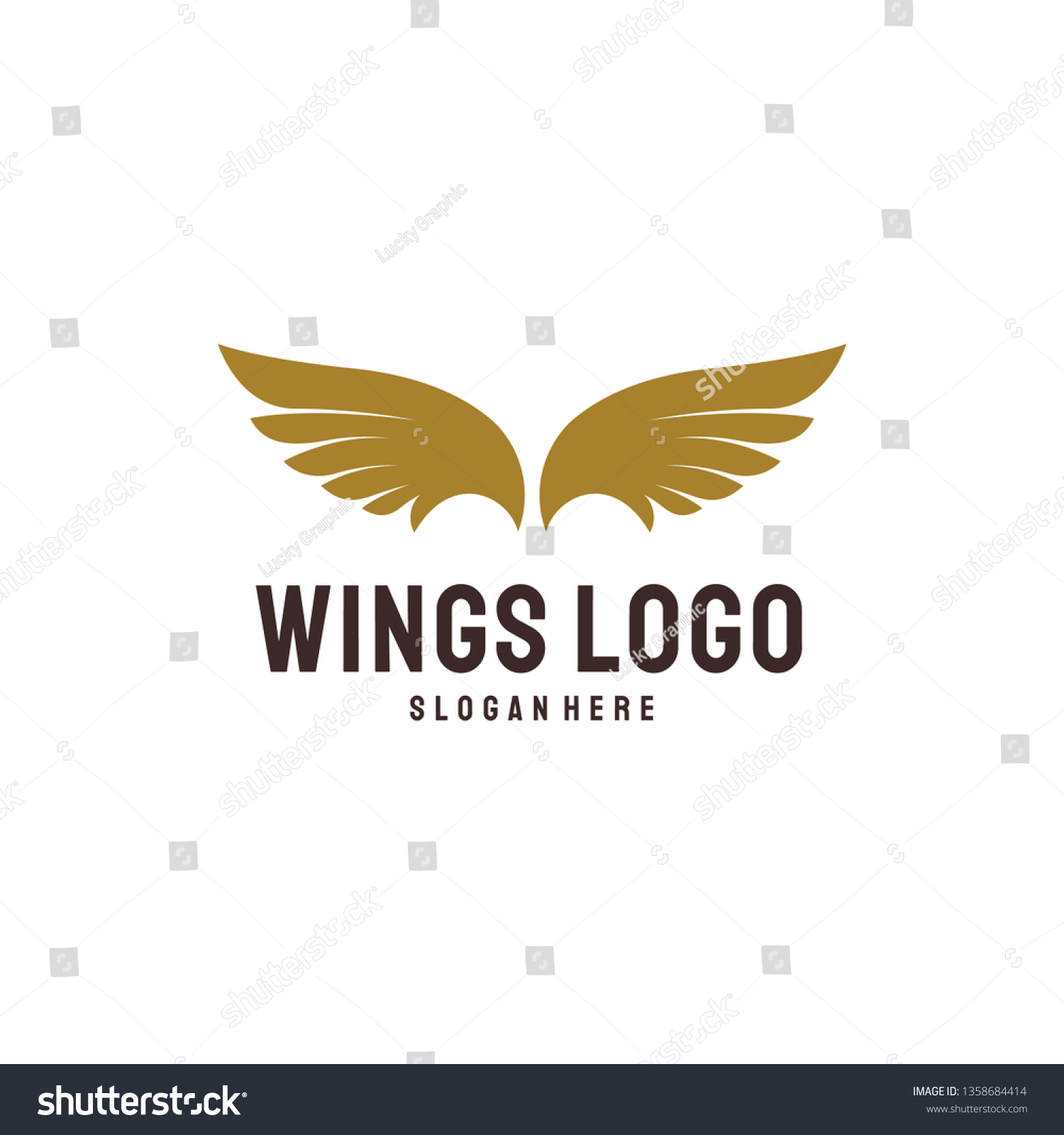 Wings Logo Designs Concept Vector Stock Vector (Royalty Free ...