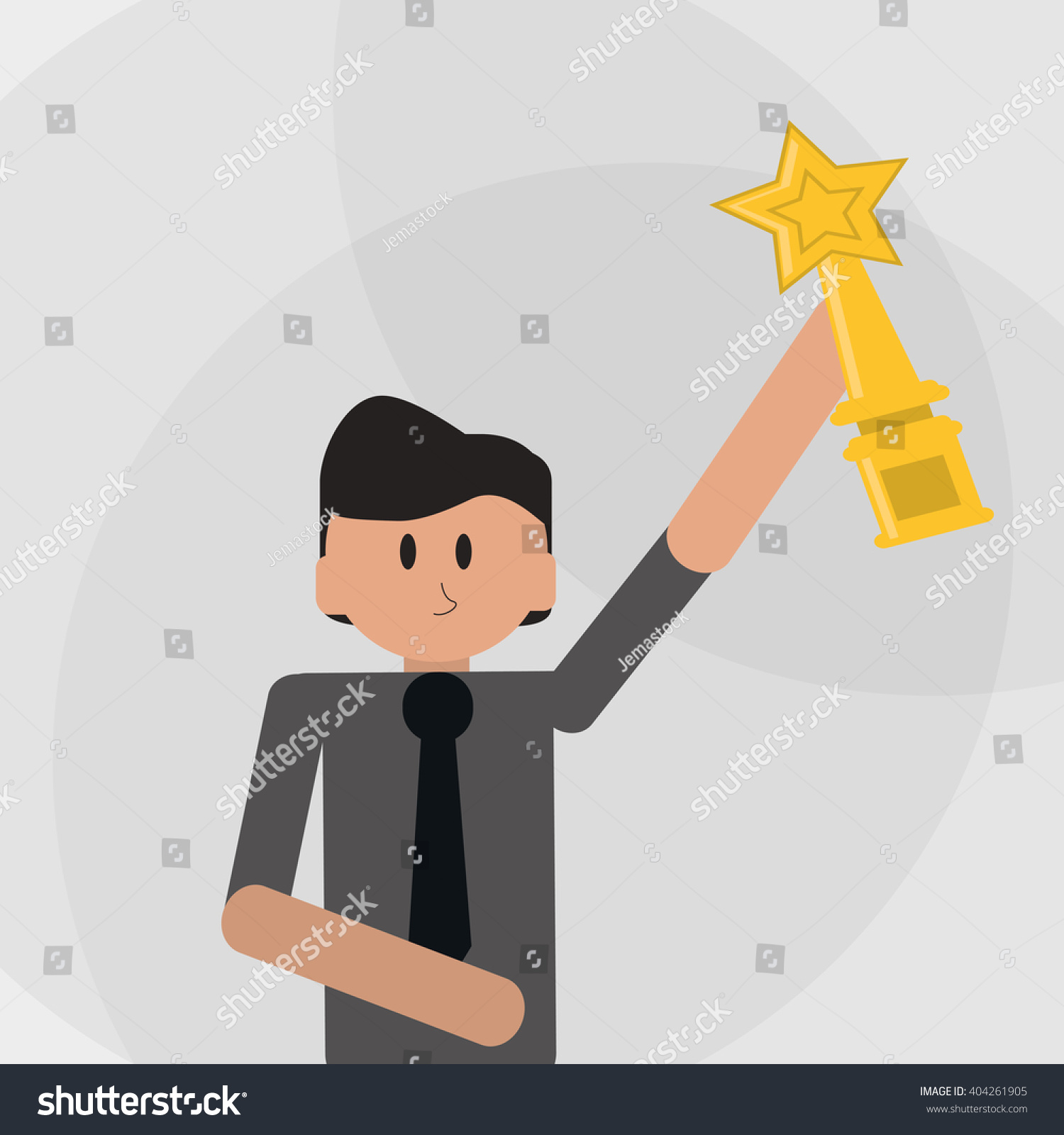 Winner Trophy Design Vector Illustration Stock Vector (Royalty Free ...