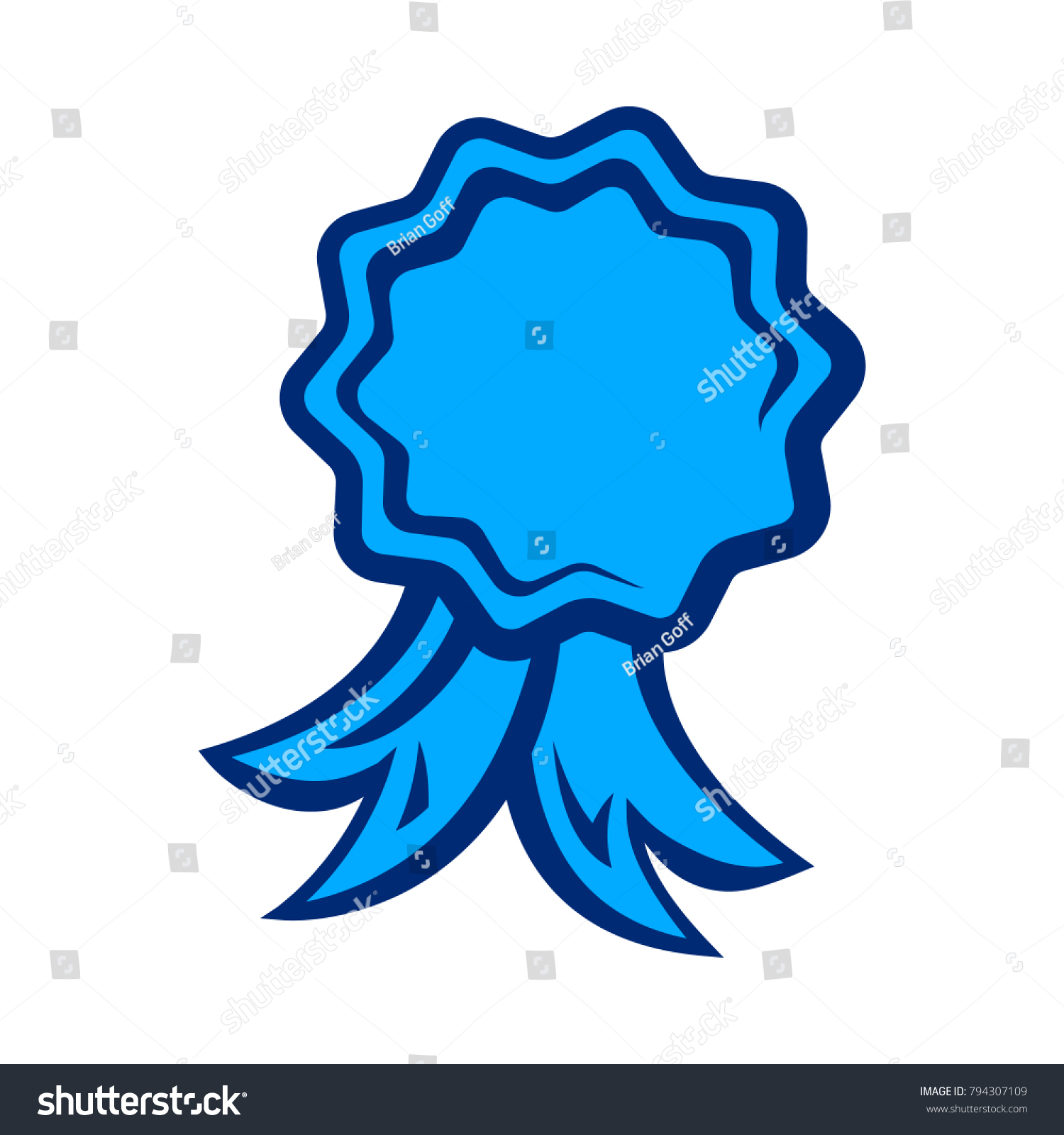 Winner Prize Ribbon Vector Stock Vector (Royalty Free) 794307109 ...