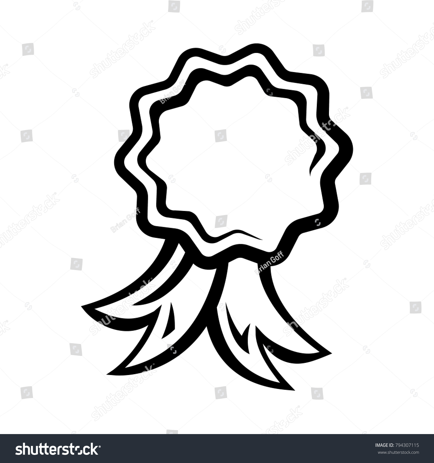 Winner Prize Ribbon Vector Stock Vector (Royalty Free) 794307115 ...
