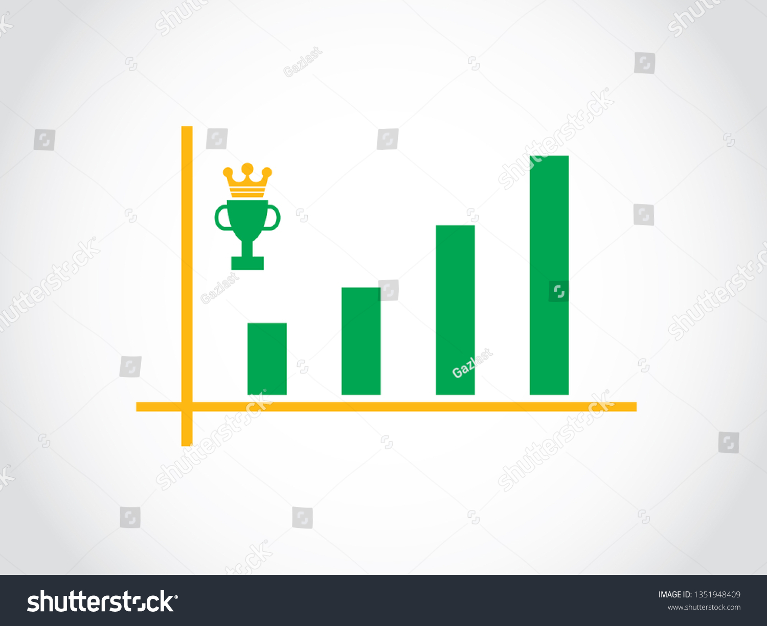 Winning Championship Increase Graph Stock Vector (Royalty Free ...