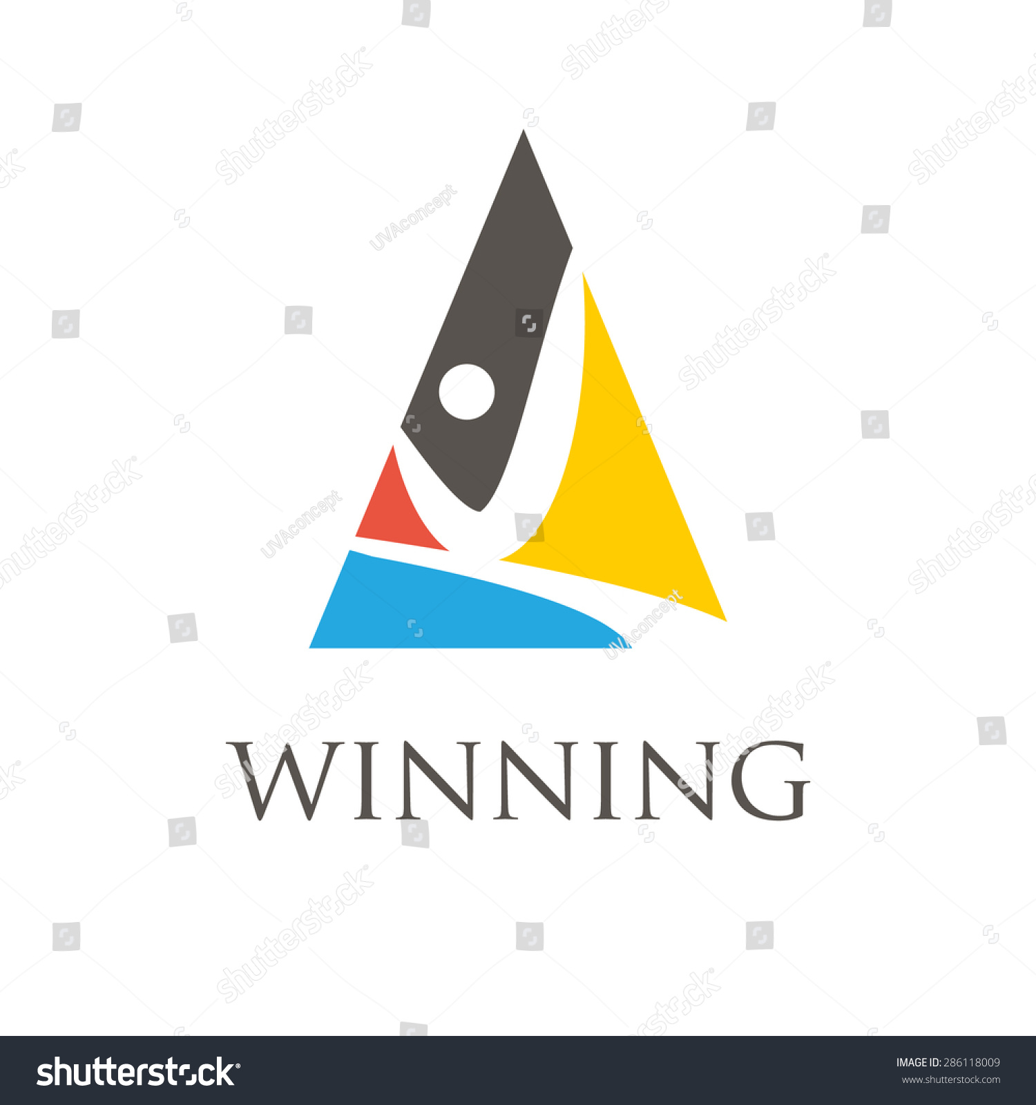 Winning Man Symbols Vector: vector de stock (libre de regalías ...