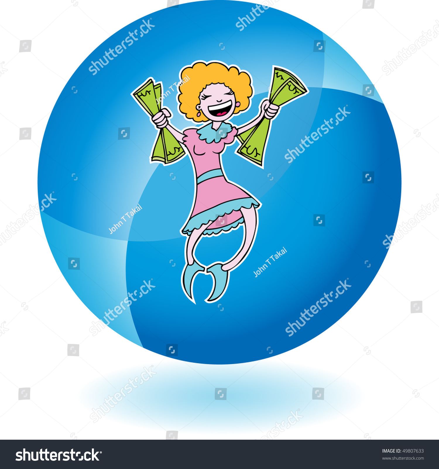 Winning Money Stock Vector (Royalty Free) 49807633 | Shutterstock
