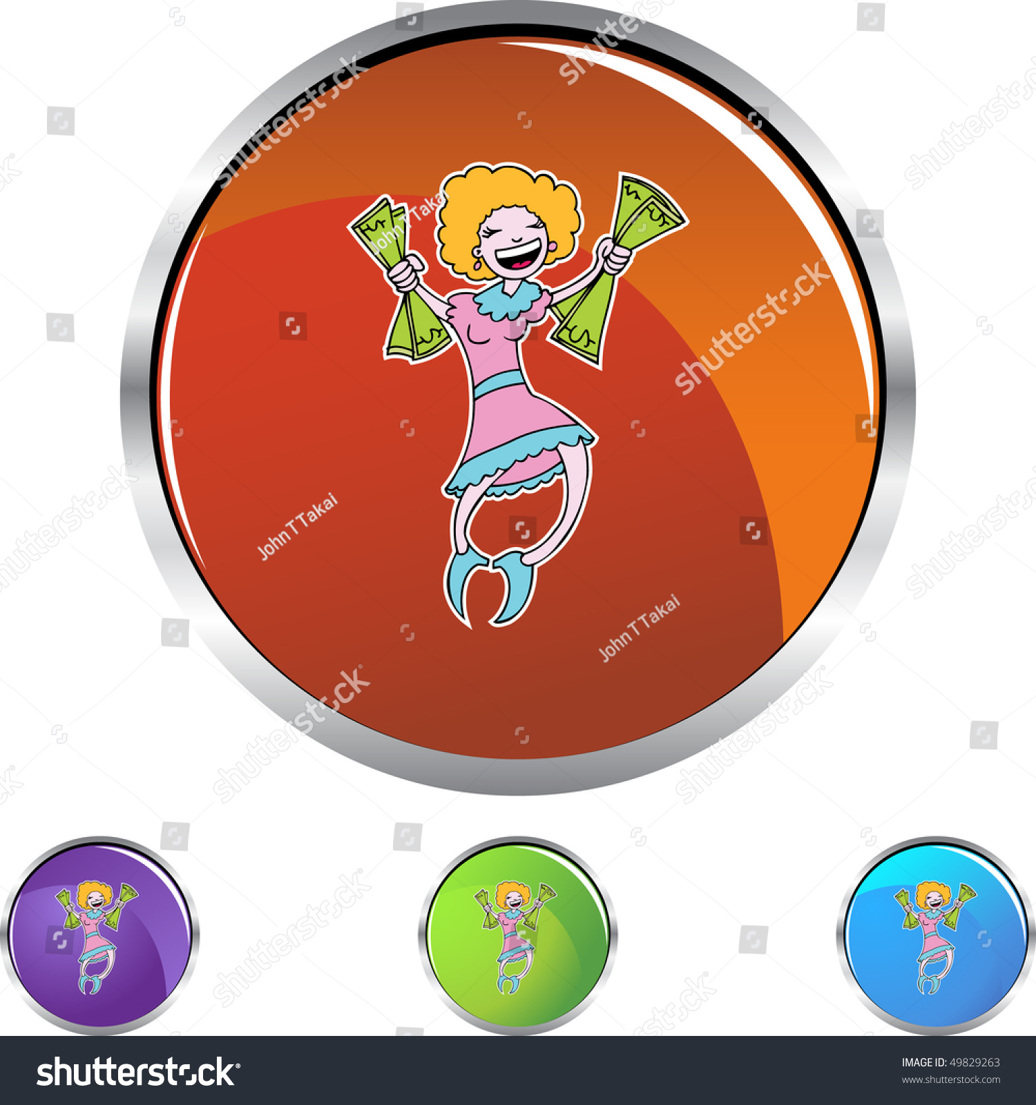 Winning Money Stock Vector (Royalty Free) 49829263 | Shutterstock