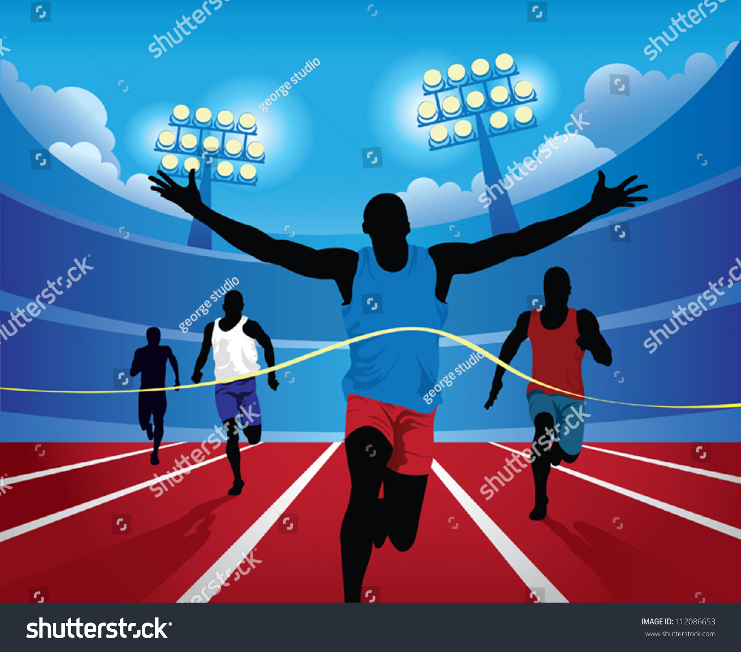 Winning First Place Stock Vector (Royalty Free) 112086653
