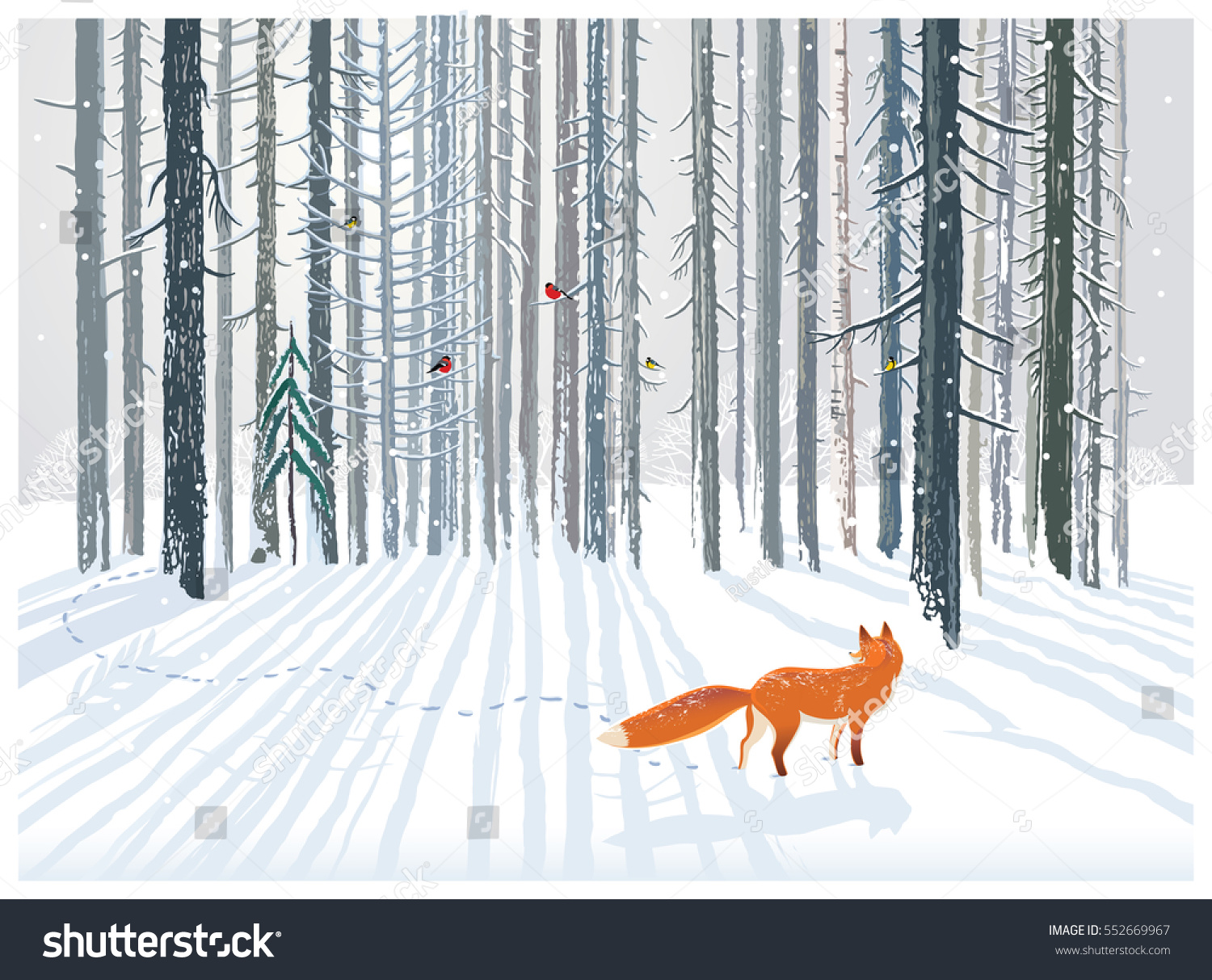 10,879 Fox snow Stock Illustrations, Images & Vectors | Shutterstock