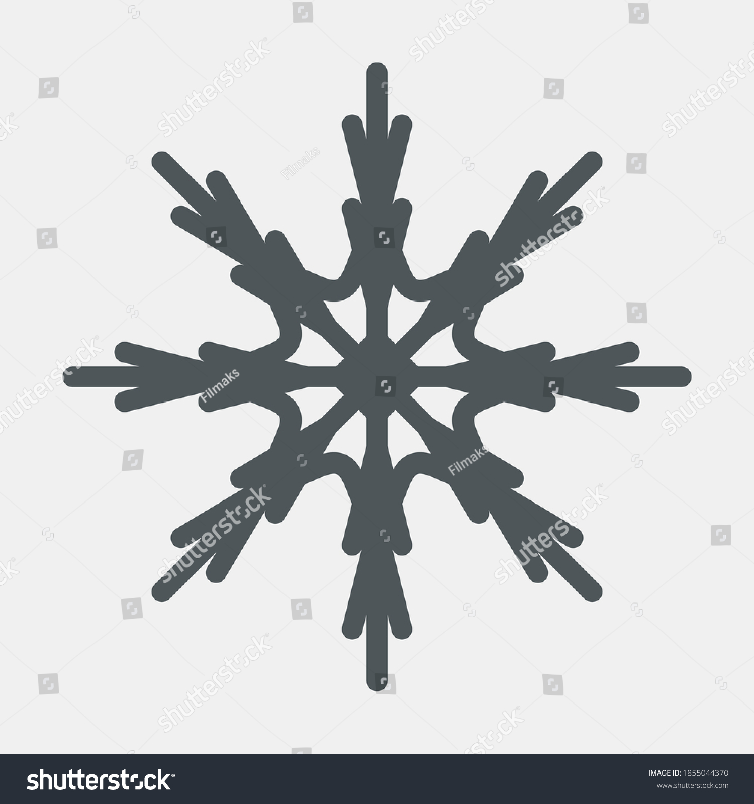 Winter Snow Flake Quality Vector Illustration Stock Vector (Royalty ...