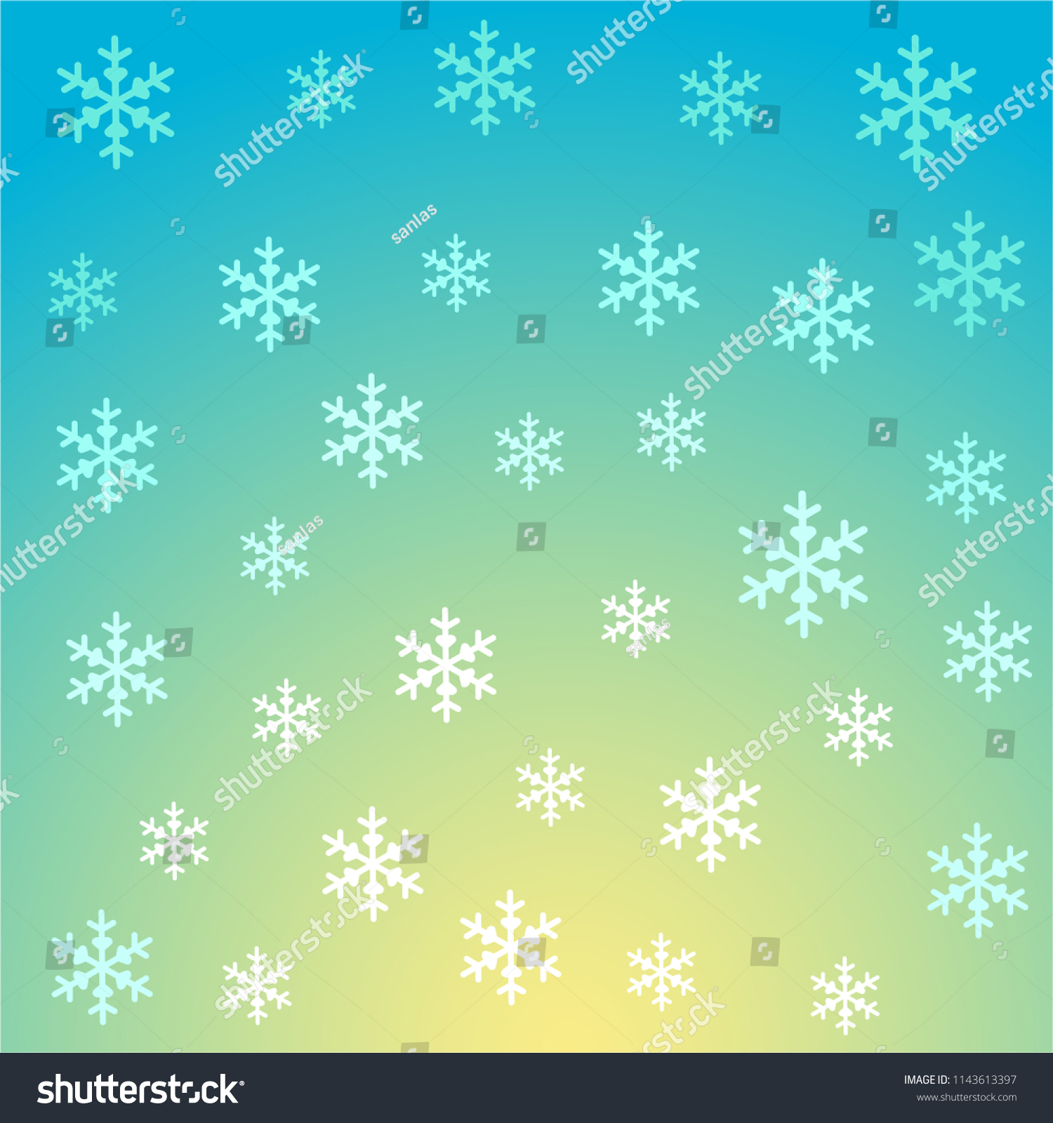 Winter Snowflakes Seamless Texture Stock Vector (Royalty Free ...