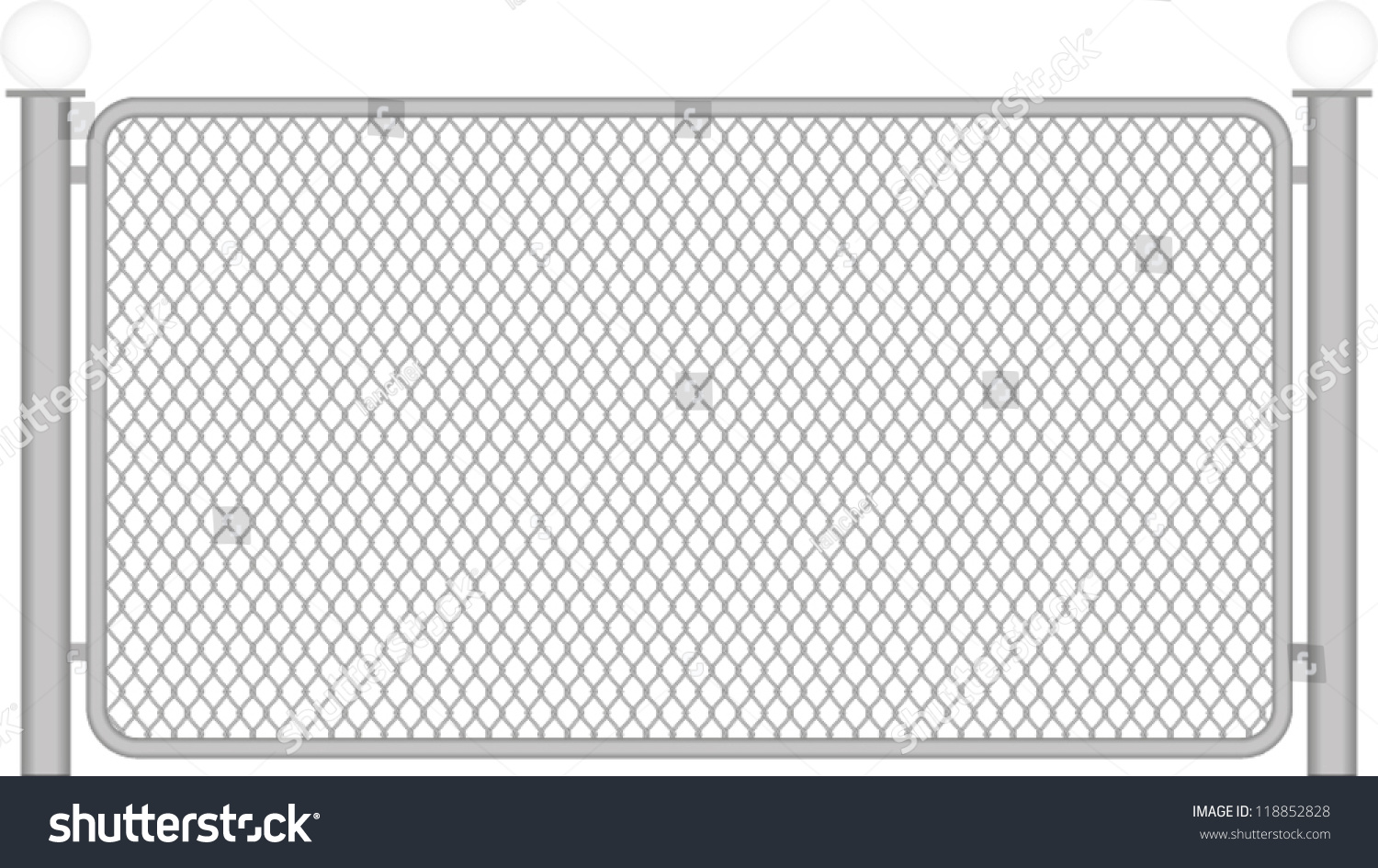 Wire Fence Stock Vector (Royalty Free) 118852828 | Shutterstock
