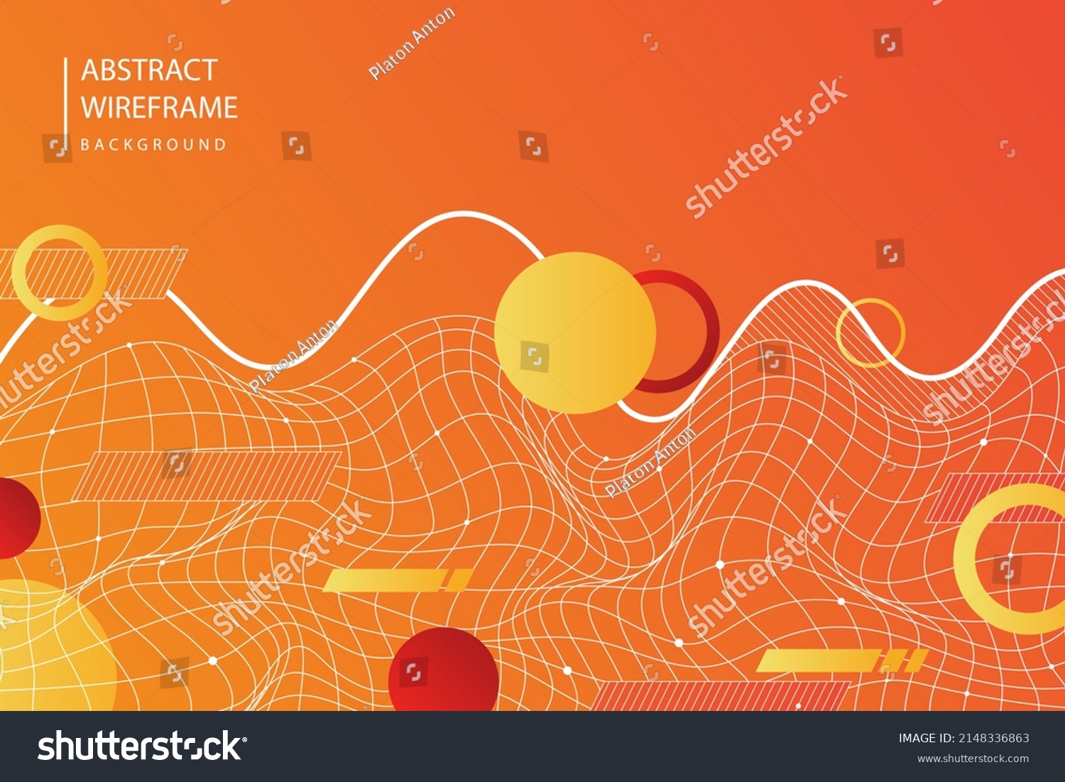 Wireframe Abstract Background Wireframe Science Backdrop Stock Vector ...