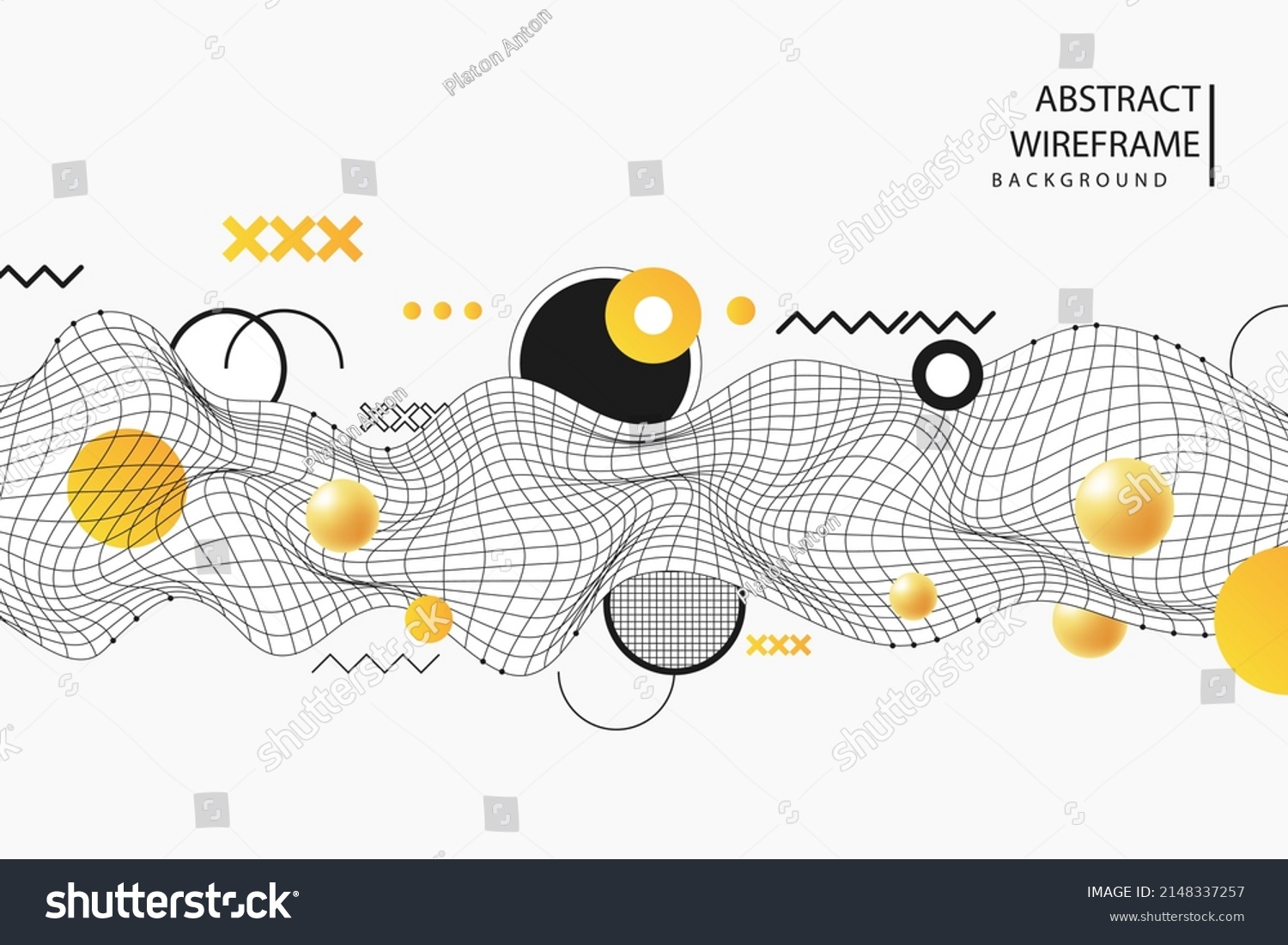 Wireframe Abstract Background Wireframe Science Backdrop Stock Vector ...