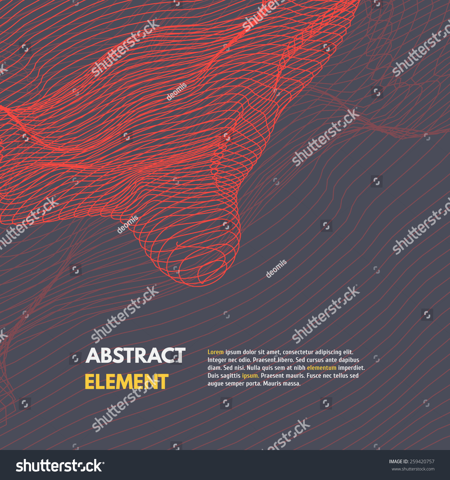 Wireframe Abstract Wave Vector Illustratrion Eps10 Stock Vector ...
