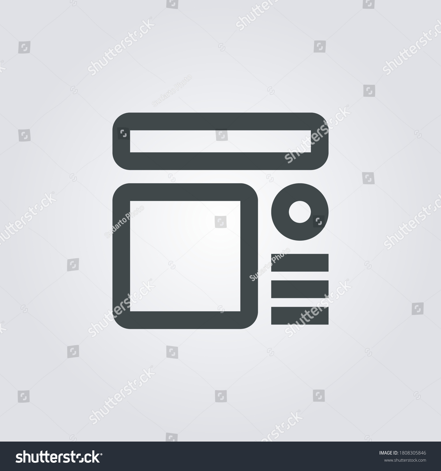 Wireframe Icon Wireframe Symbol Isolated On Stock Vector (Royalty Free ...