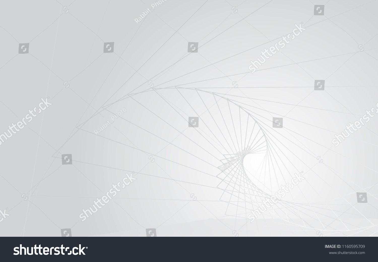 Wireframe Line Grey White Abstract Background Stock Vector (Royalty ...