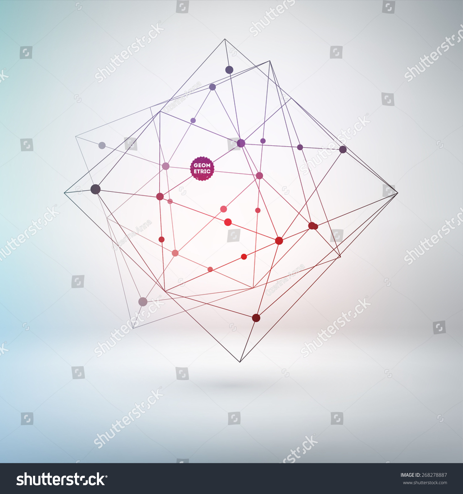 Wireframe Polygonal Element Abstract Background Design Stock Vector ...