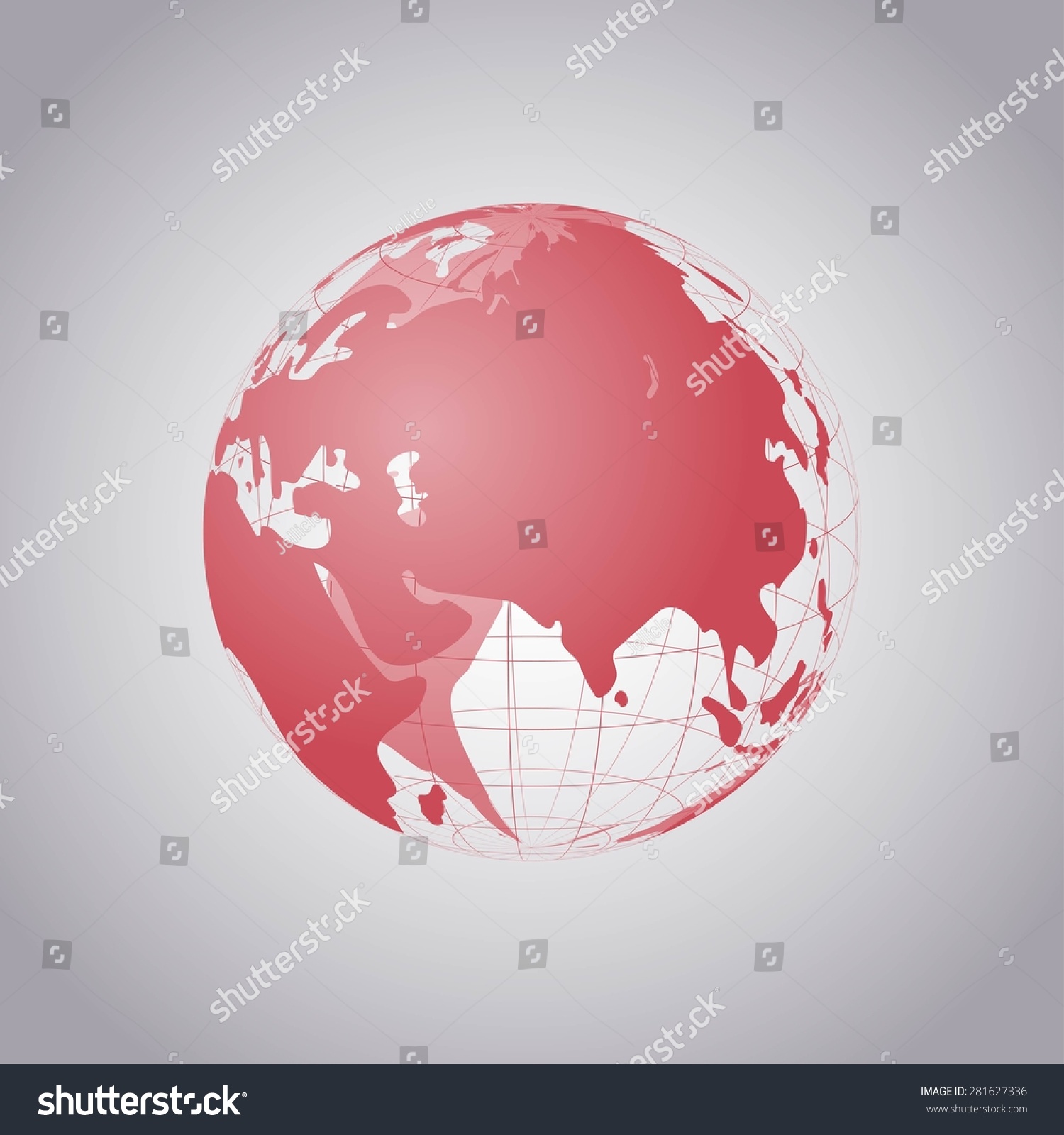 Wireframe World Globe Vector Illustration Stock Vector (Royalty Free ...