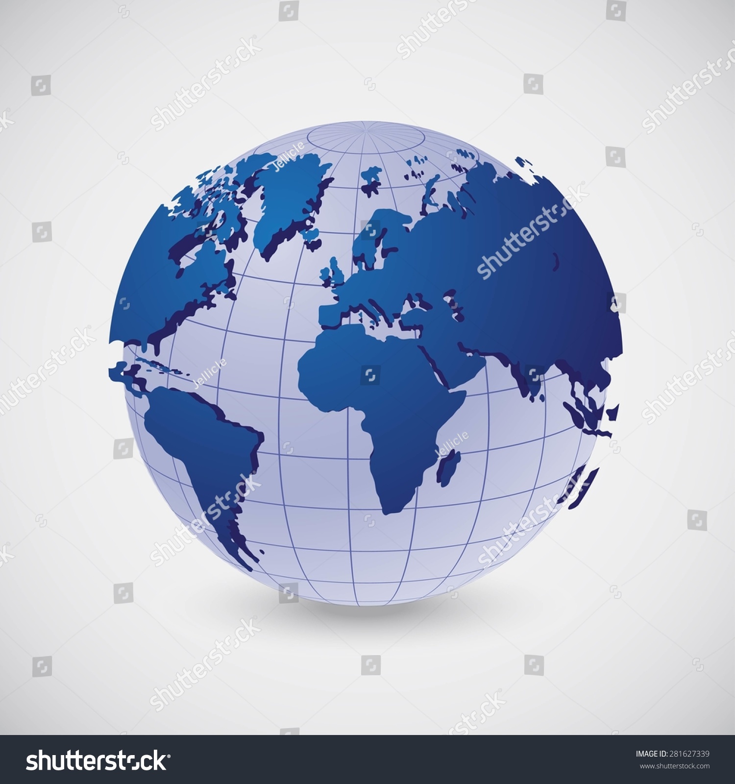 Wireframe World Globe Vector Illustration Stock Vector (Royalty Free ...