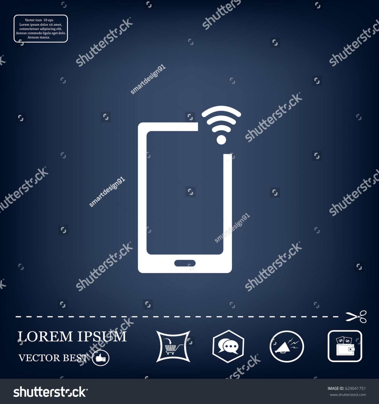 Wireless Connectivity Concept Setting Wifi Connection Stock Vector ...