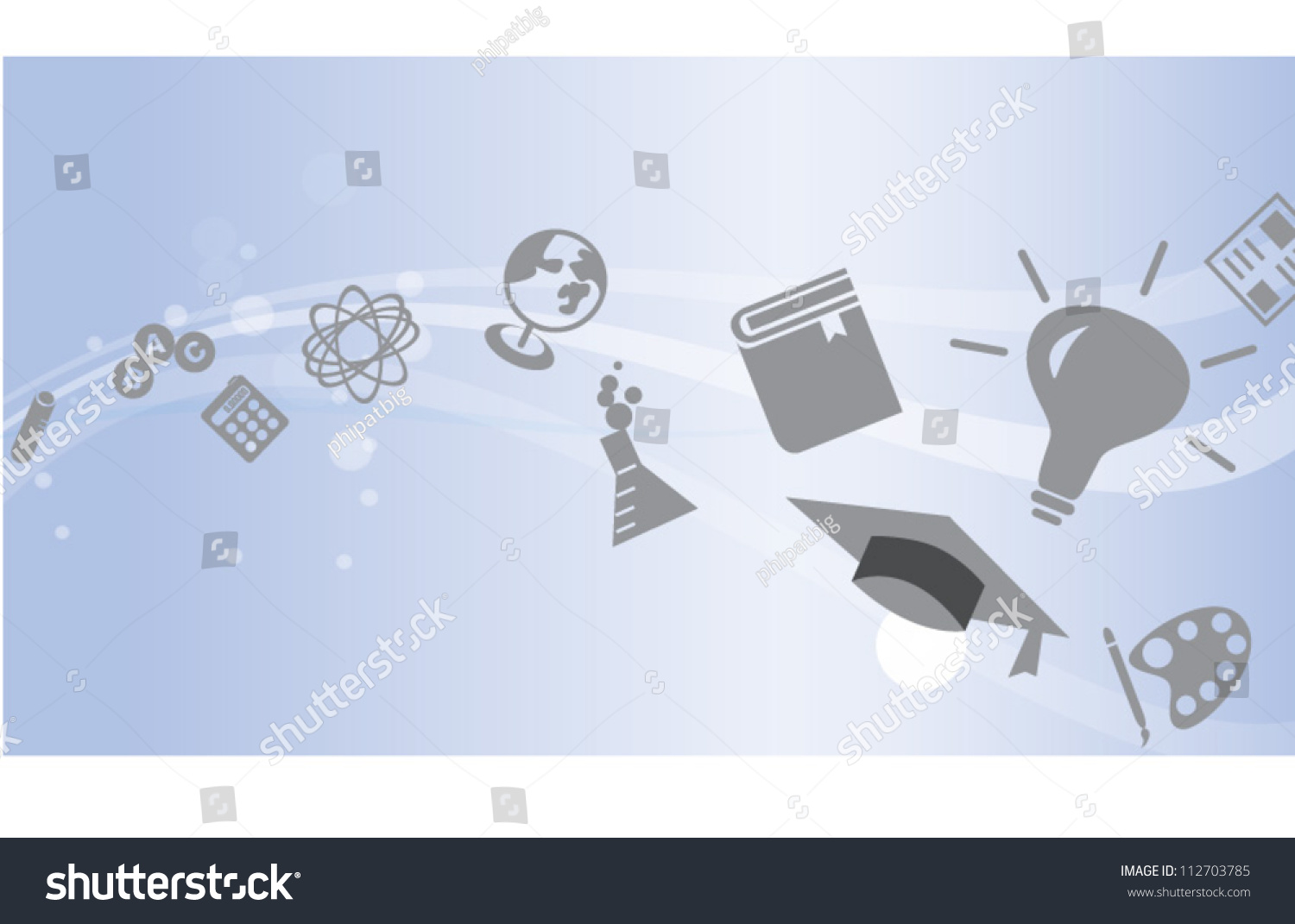 Wisdom Education Background Banner Stock Vector (Royalty Free) 112703785