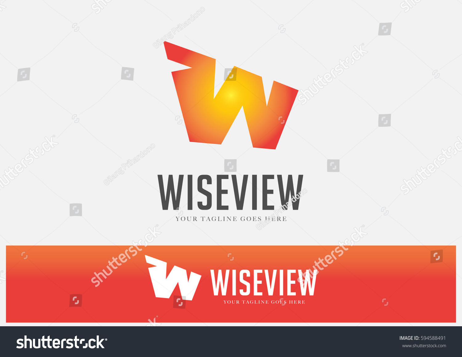 Wise View Logo Template Design Vector Stock Vector (Royalty Free) 594588491
